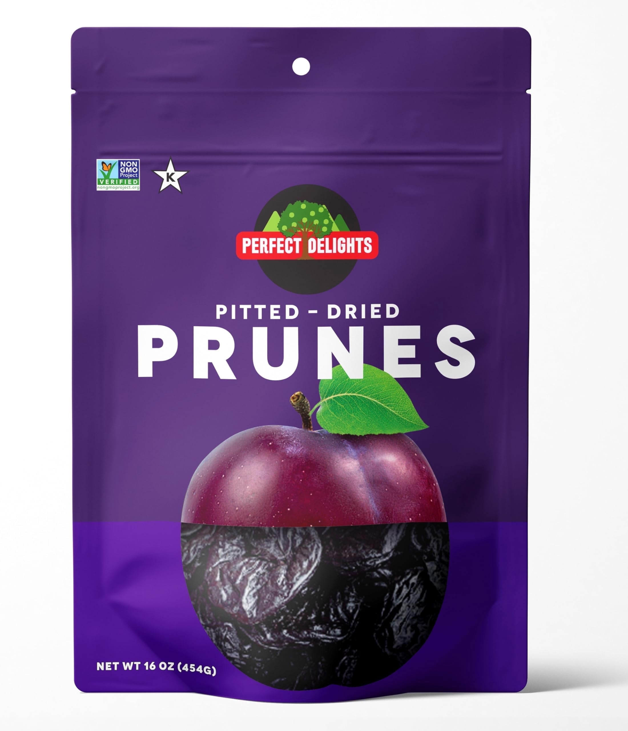 Perfect Delights Sun-Dried Pitted Prunes – Single Pack (16 oz ...