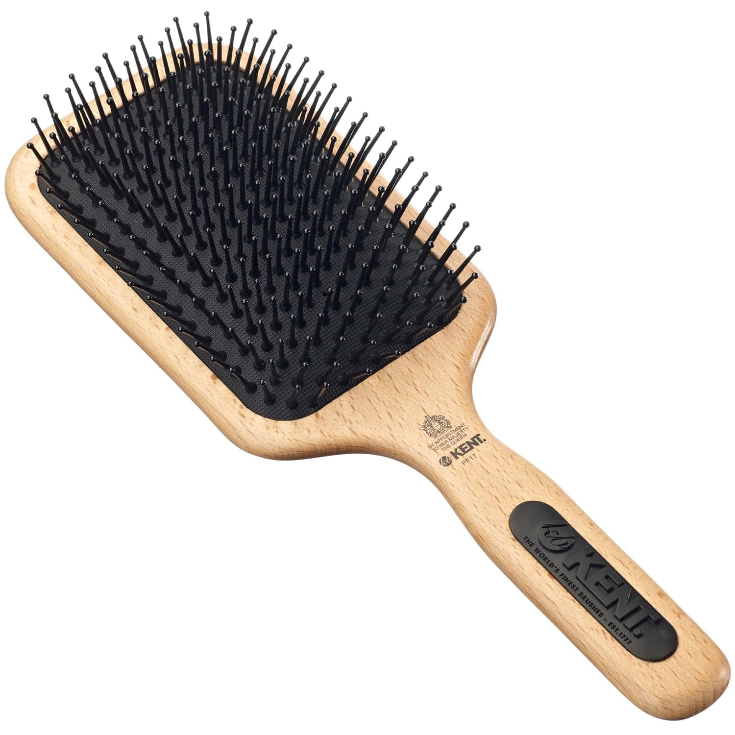 Kent PF17 Large Cushion Paddle Brush, Taming Fine Pins Hair ...