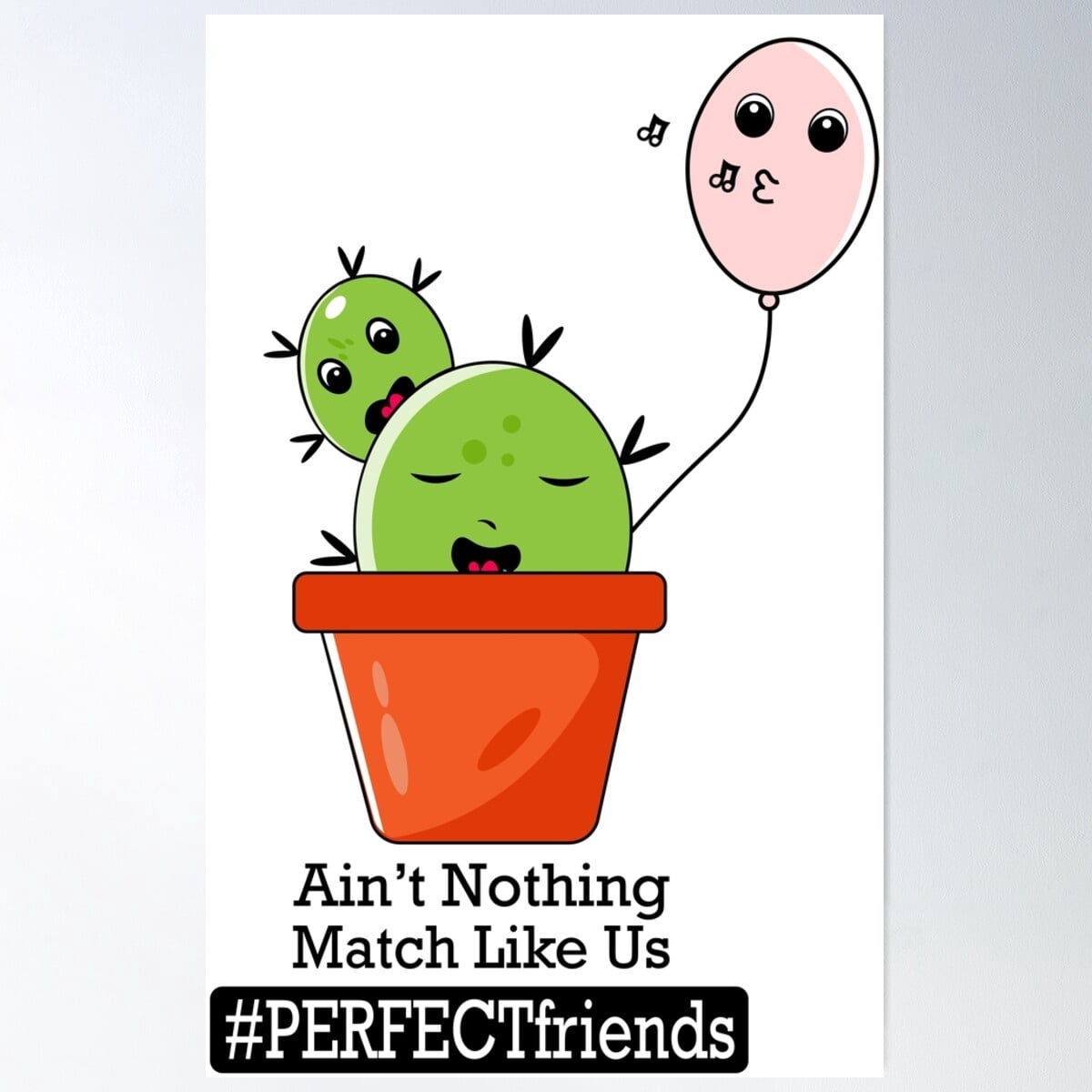 Perfect Friends Poster Wall Art, Modern Wall Decor For Living Room ...