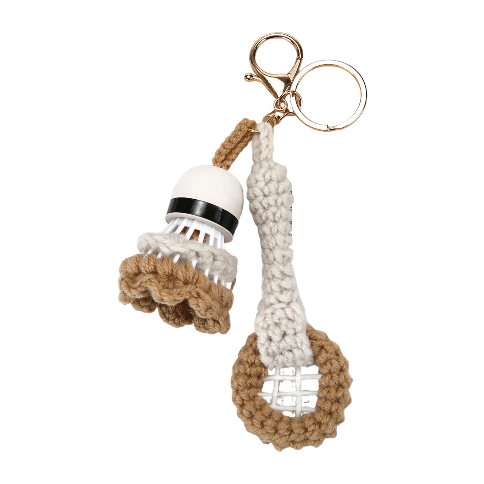 Perfect Gift Crochet Keychain with Badminton Racket Theme for Friend ...