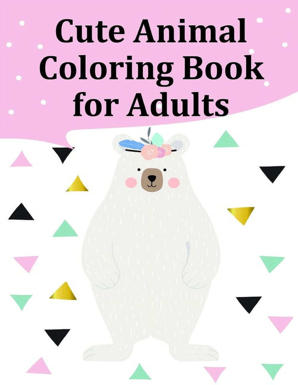 Perfect Gift: Cute Animal Coloring Book for Adults: Coloring Pages ...