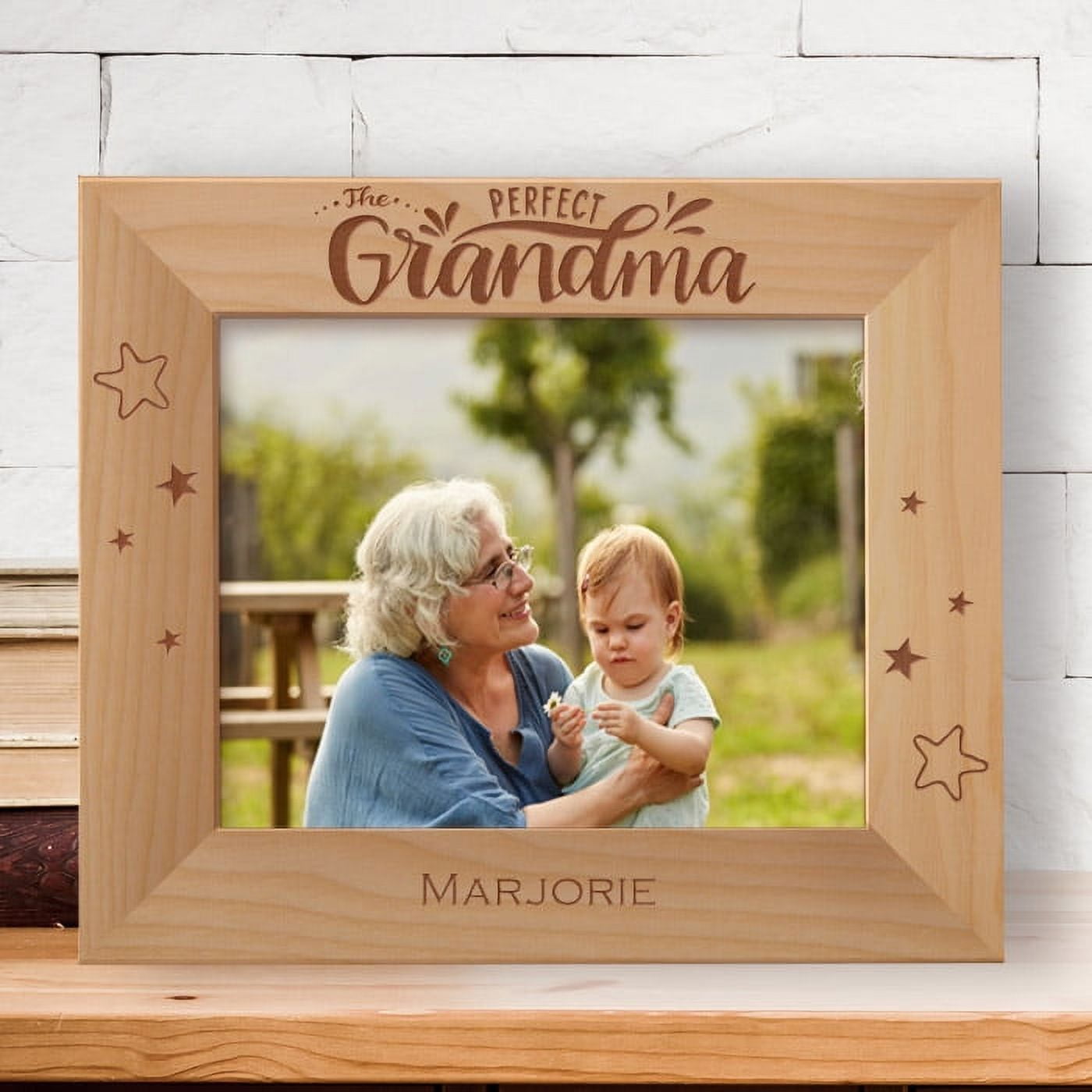 Perfect Grandma Personalized Wooden Frame-10" x 8" Brown Horizontal ...