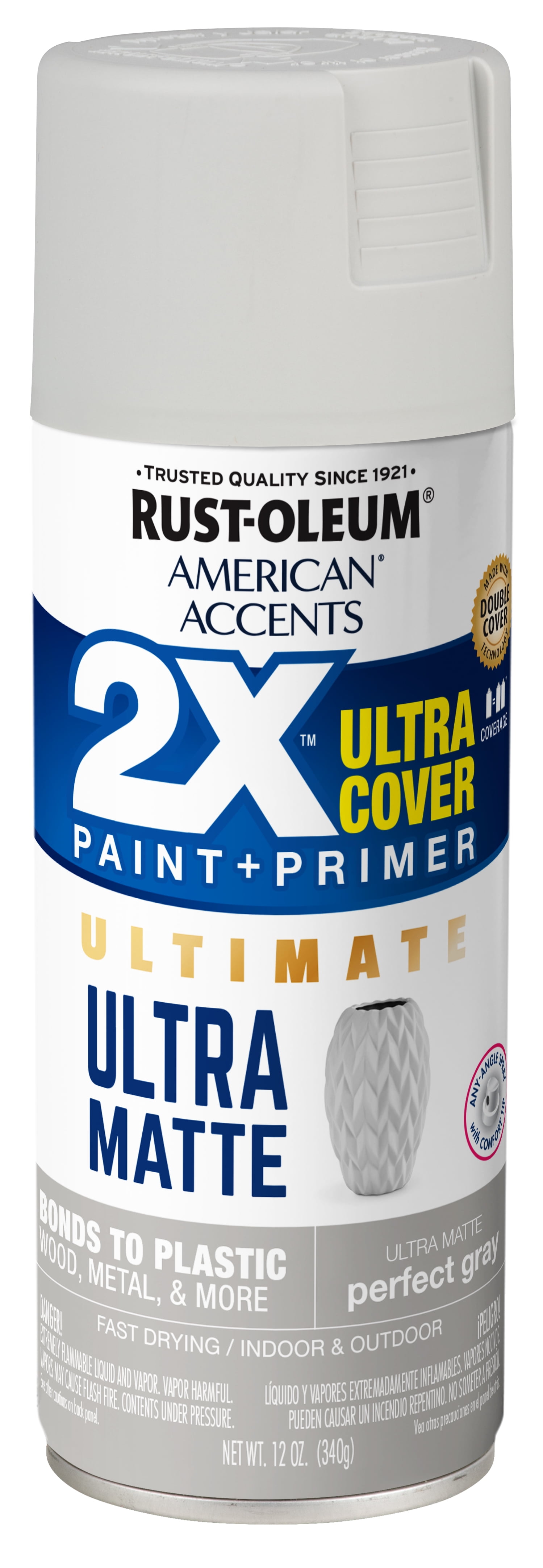 Perfect Gray, Rust-Oleum American Accents 2X Ultra Cover Ultra Matte ...