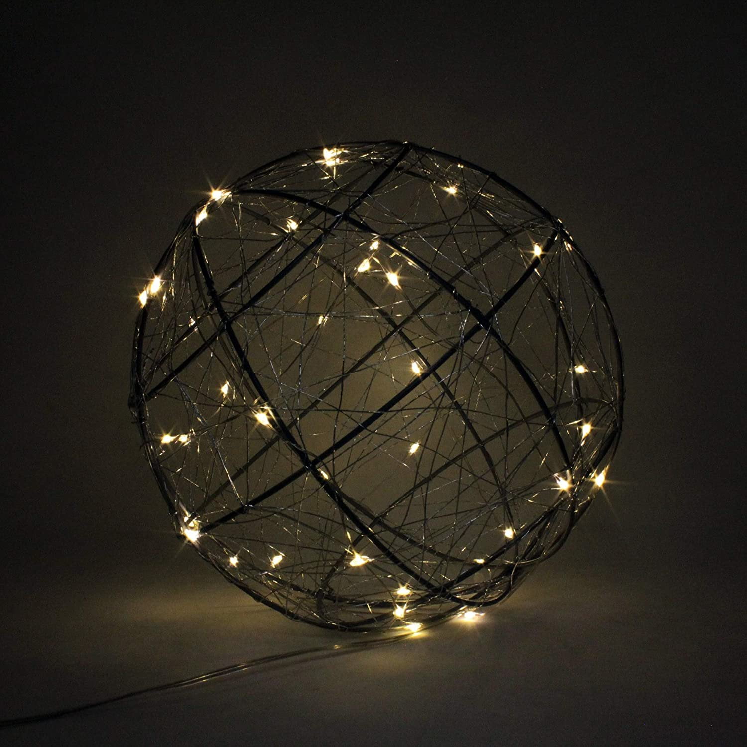 Perfect Holiday 120 LED 17 Inch Elegant Lighted Wire Ball Wedding ...