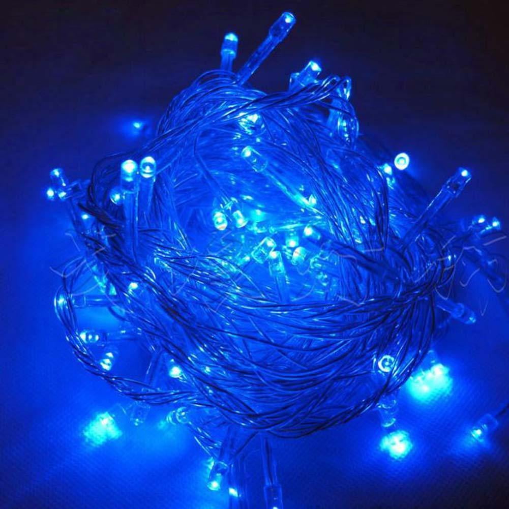 Perfect Holiday 200 Blue LED String Fairy Light, 64ft Length, for ...