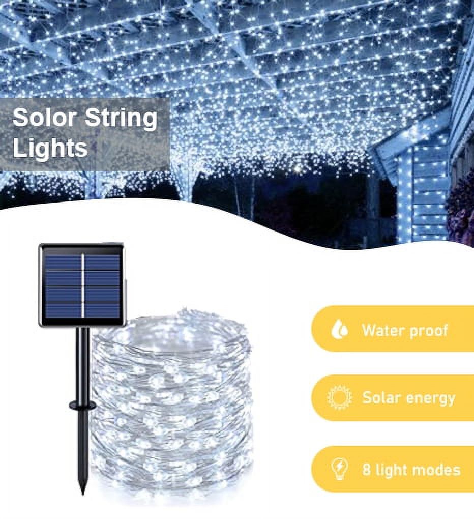 Perfect Holiday 200 LED Mini Micro Solar String Light - Walmart.com