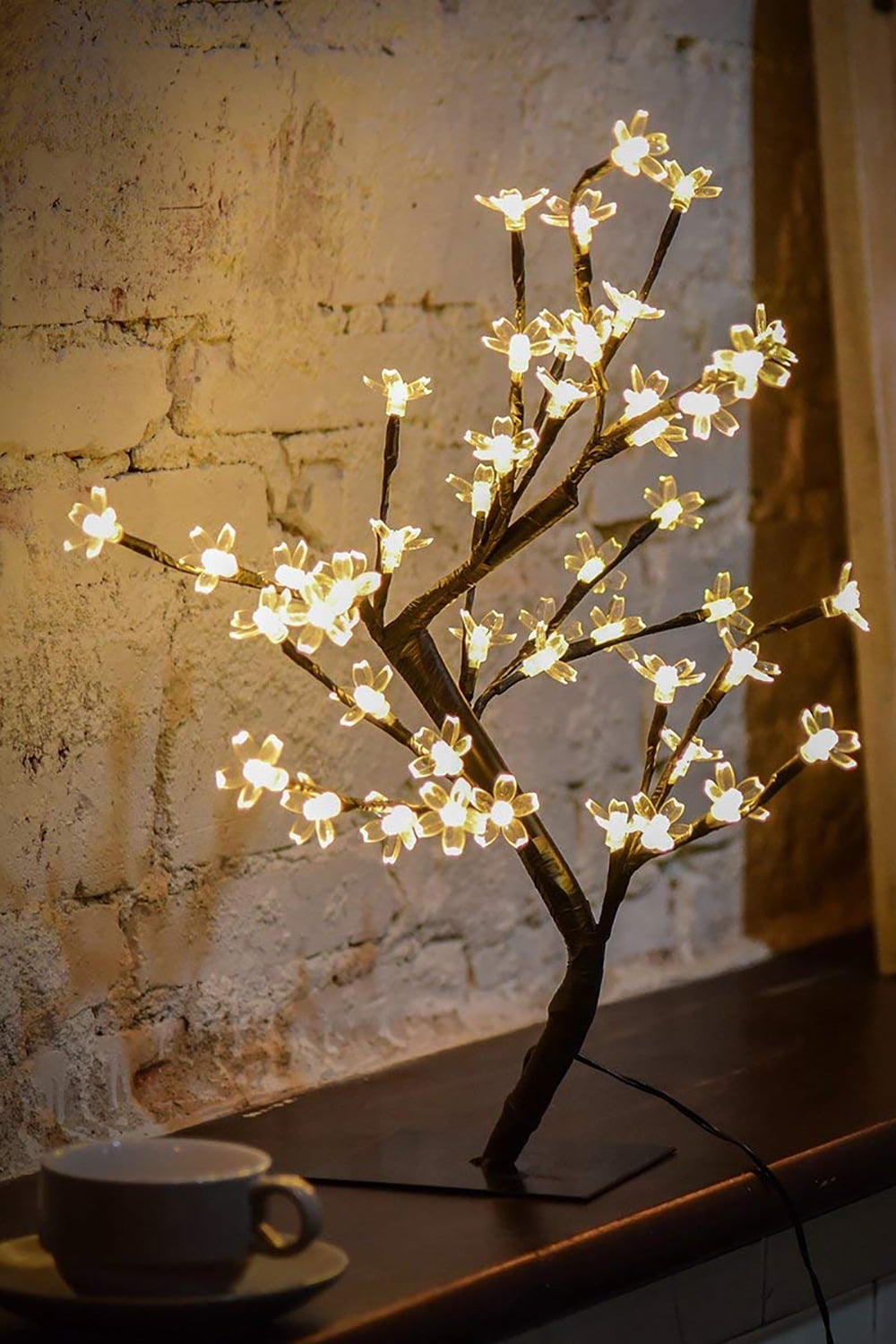 Perfect Holiday 2ft Table Top Cherry Blosssom Tree Light with Bendable ...