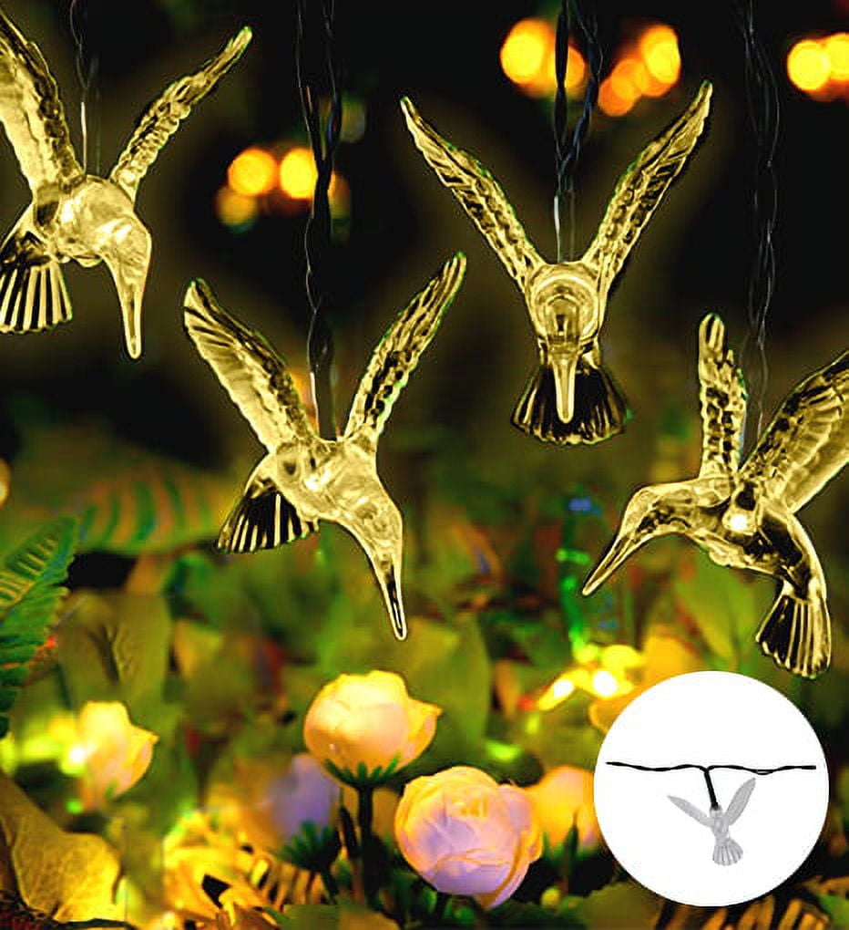 Perfect Holiday 30 LED Solar String Lights,Waterproof with Bird Design ...