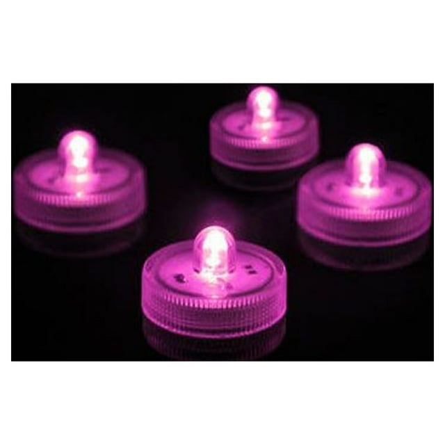 Perfect Holiday LED Submersible Tea Lights - Pink - Walmart.com