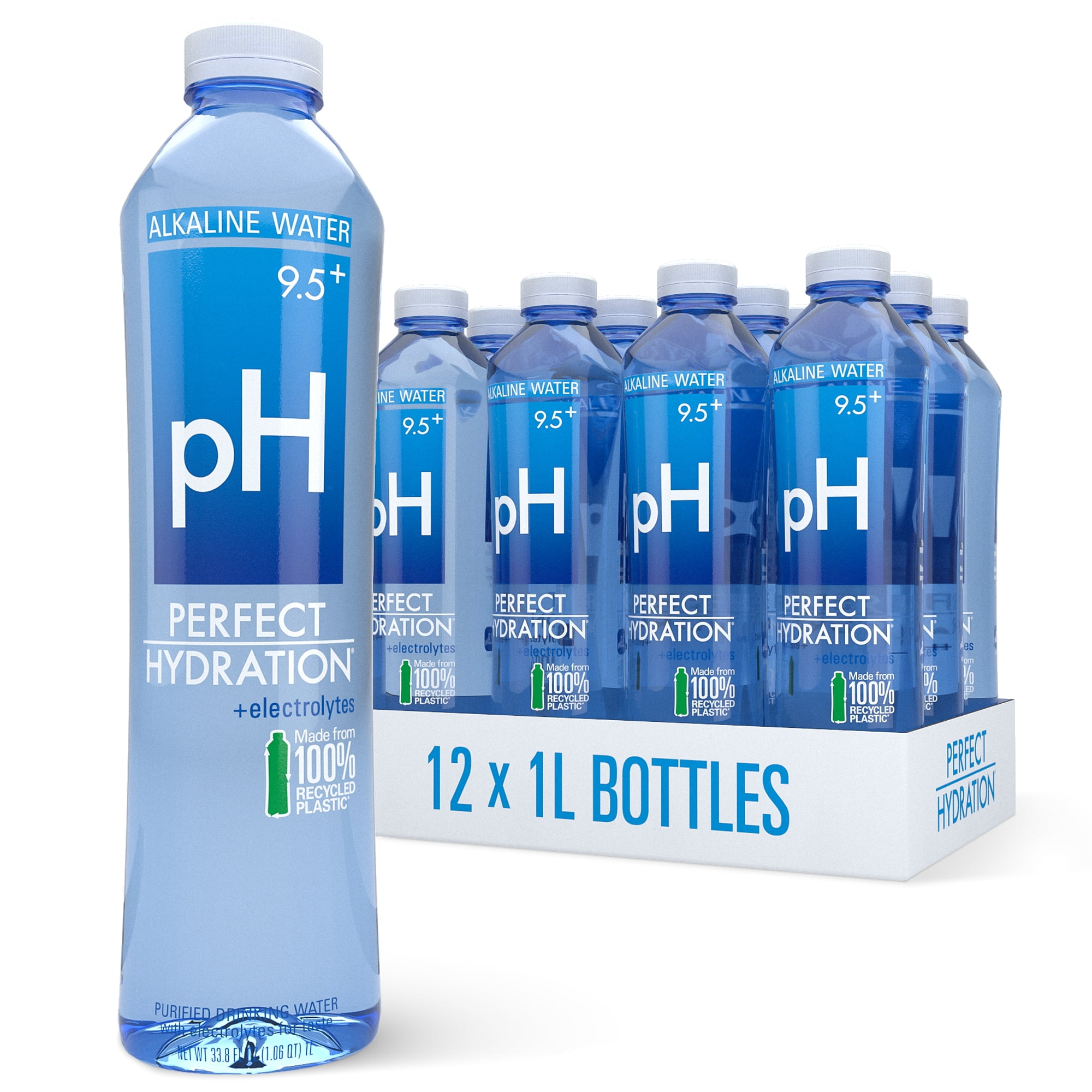 Perfect Hydration 9.5 pH Alkaline Water, Electrolytes, 100% Recycled ...