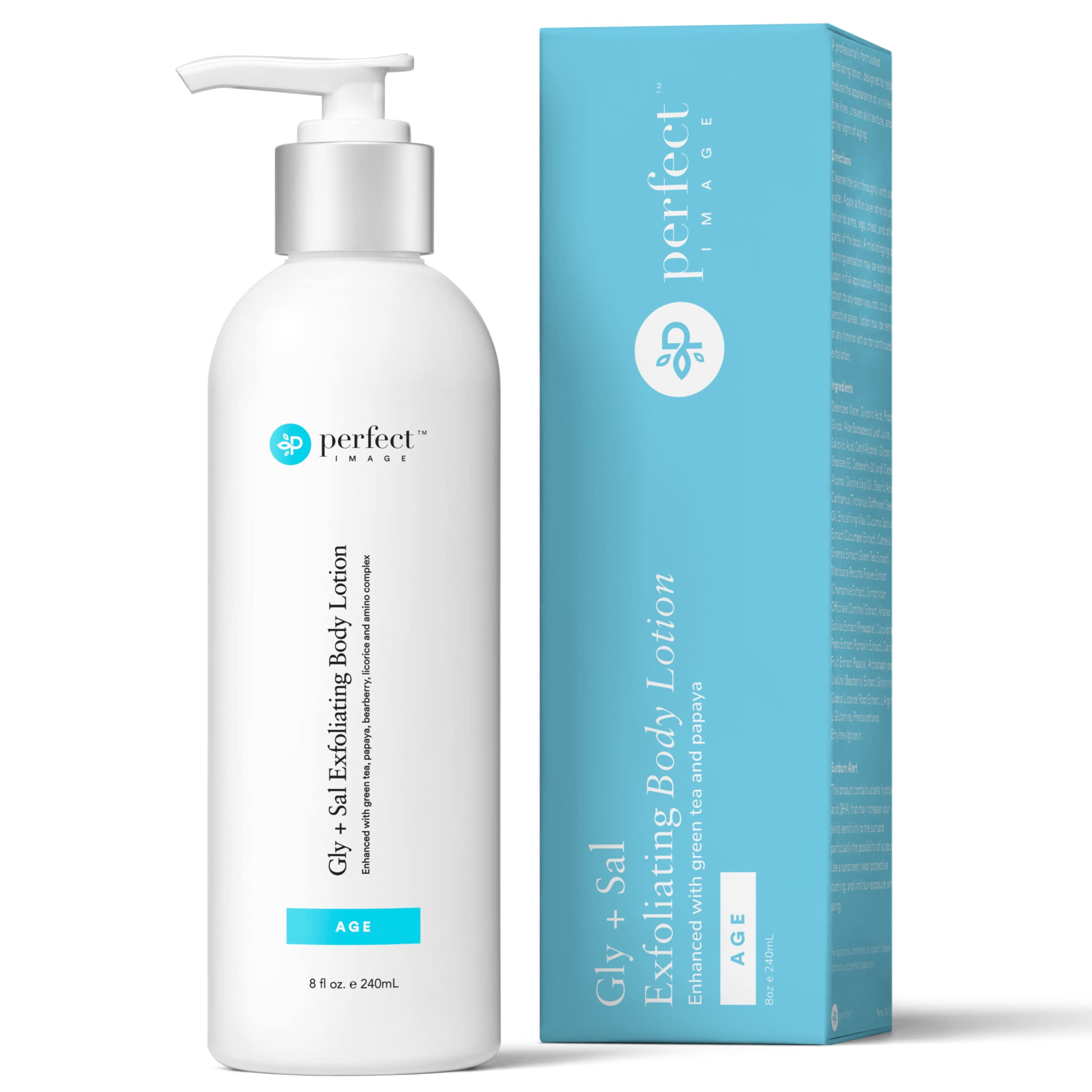 Perfect Image Gly + IRF13 Sal Exfoliating Body Lotion, 8% Glycolic Acid ...