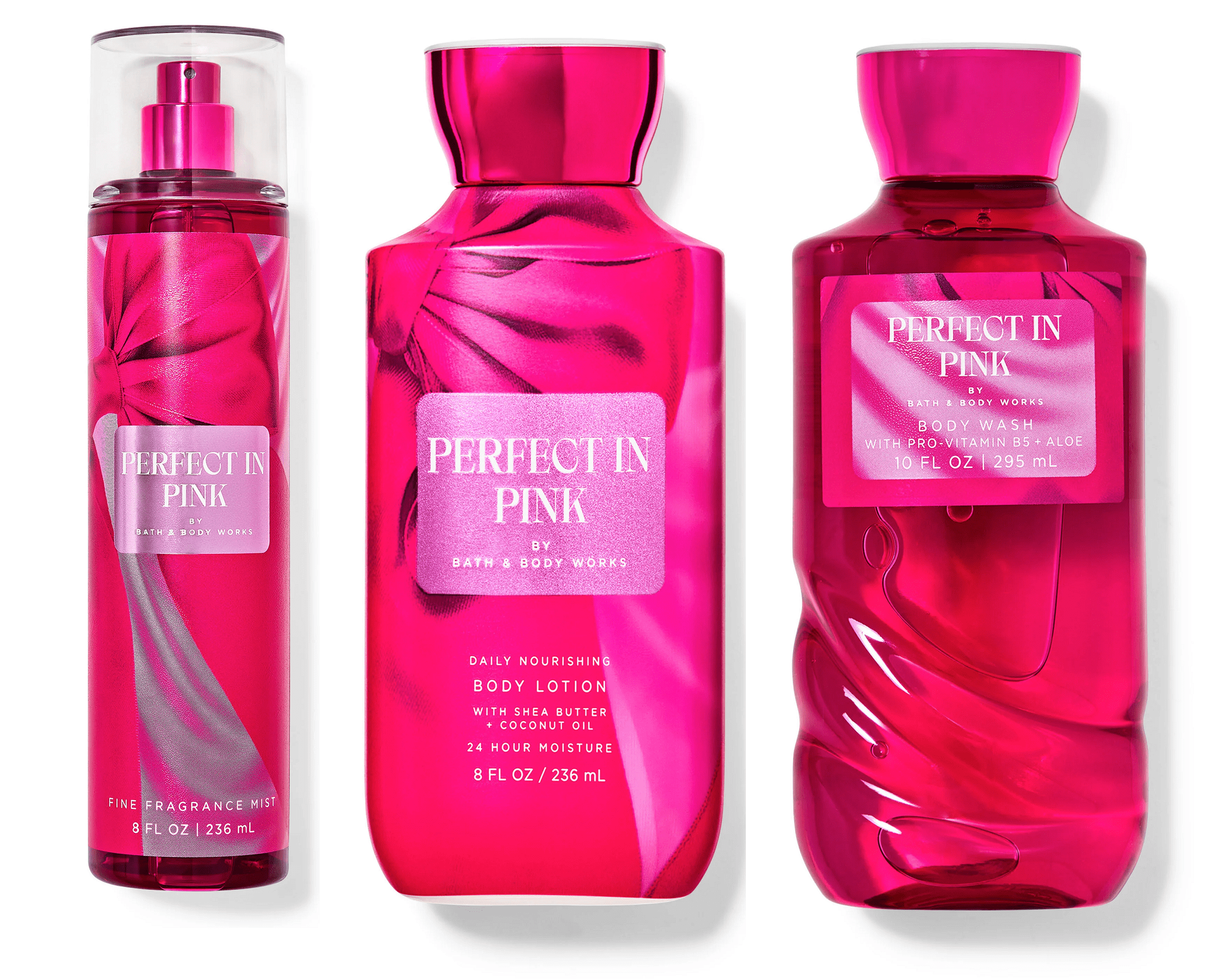 Perfect In Pink Gift Set by Bath + Body Works - Fine Fragrance Mist ...