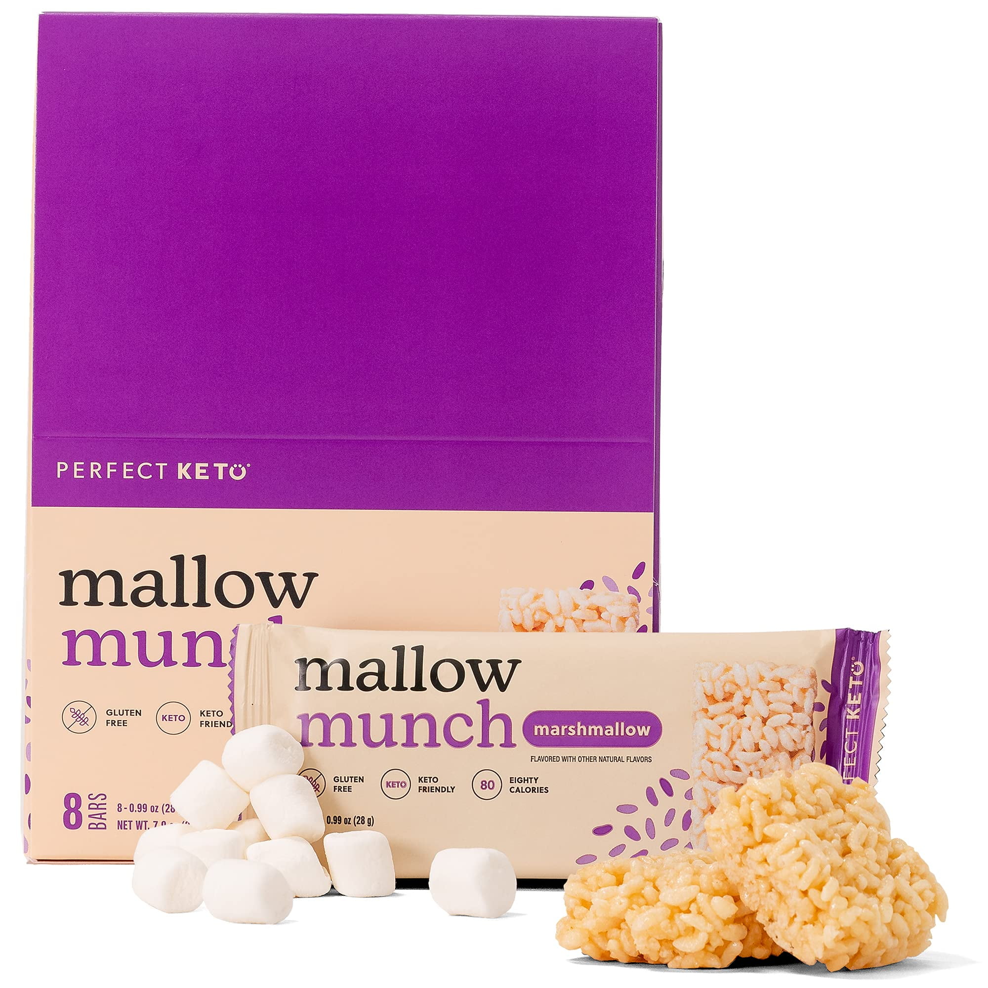 Perfect Keto Mallow Munch, STF9 Gluten Free, Cereal Bars, Bar, Rice ...