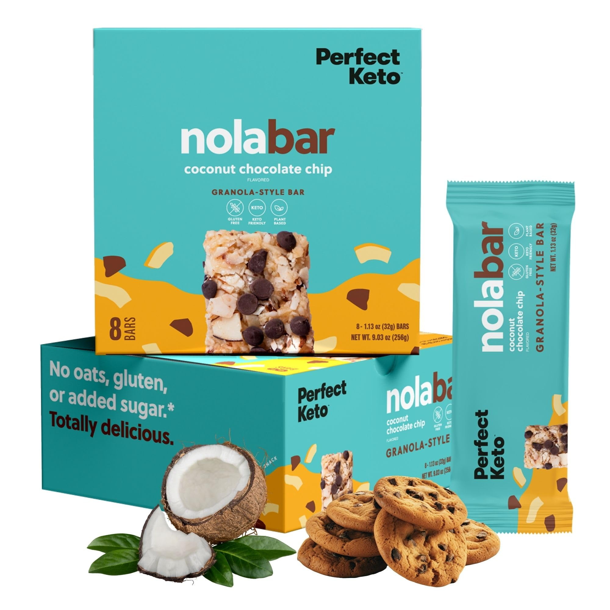 Perfect Keto Nola Bars, SAF21 Gluten Free, Keto Bars, Low Carb Snack or ...
