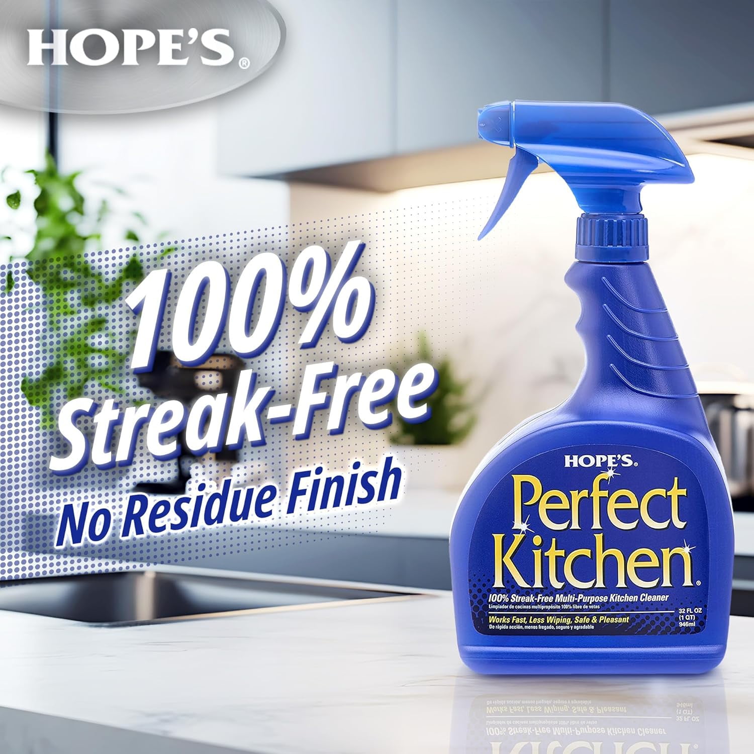 Perfect Kitchen Cleaner Spray - 32 Oz No-Residue All Purpose Cleaning ...