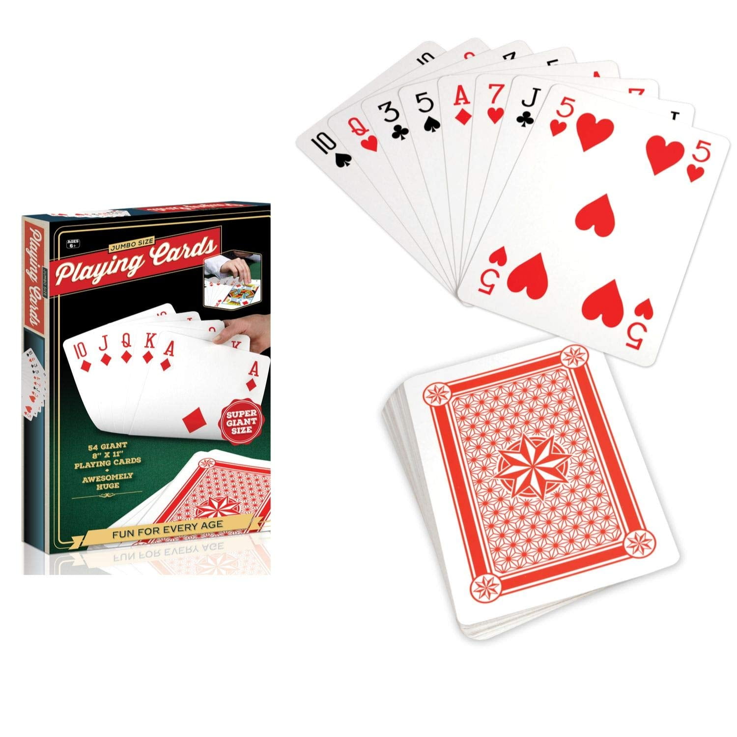 Perfect Life Ideas Giant Jumbo Size Playing Cards Set - Awesomely Huge ...