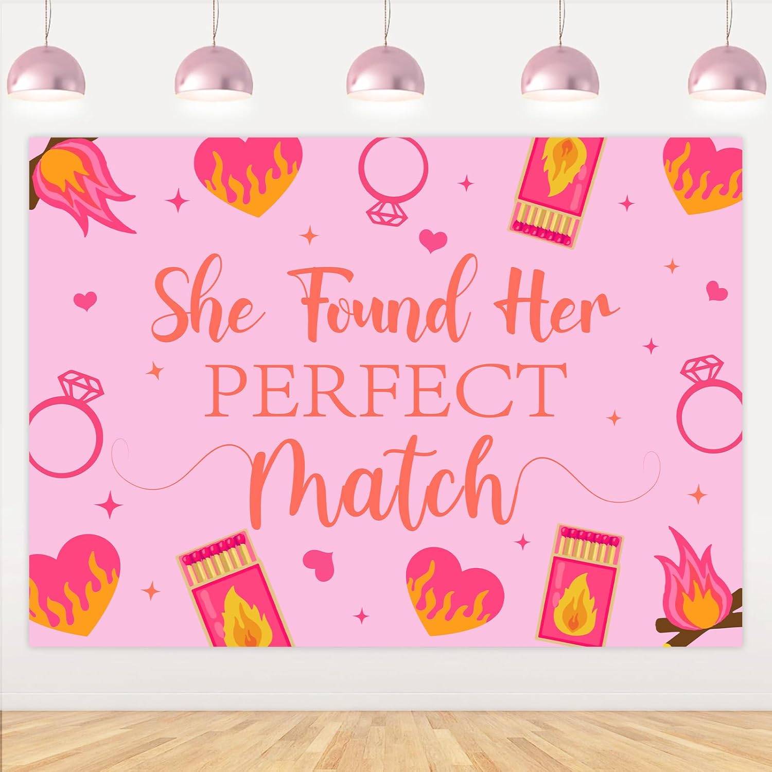 Perfect Match Bachelorette Decorations Banner for Women She Found Her ...