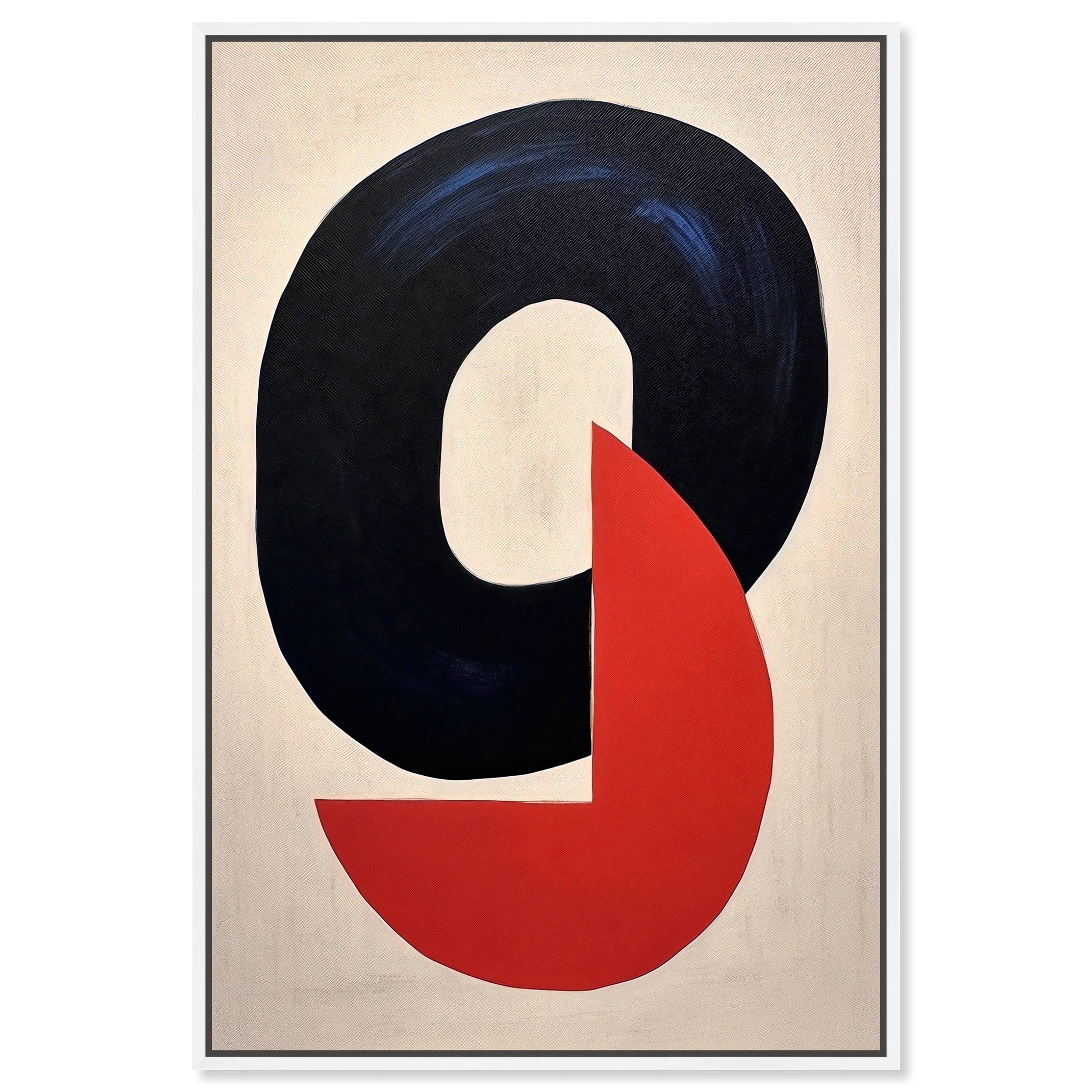 Perfect Match I Retro Contemporary Abstract Canvas Wall Art by ...