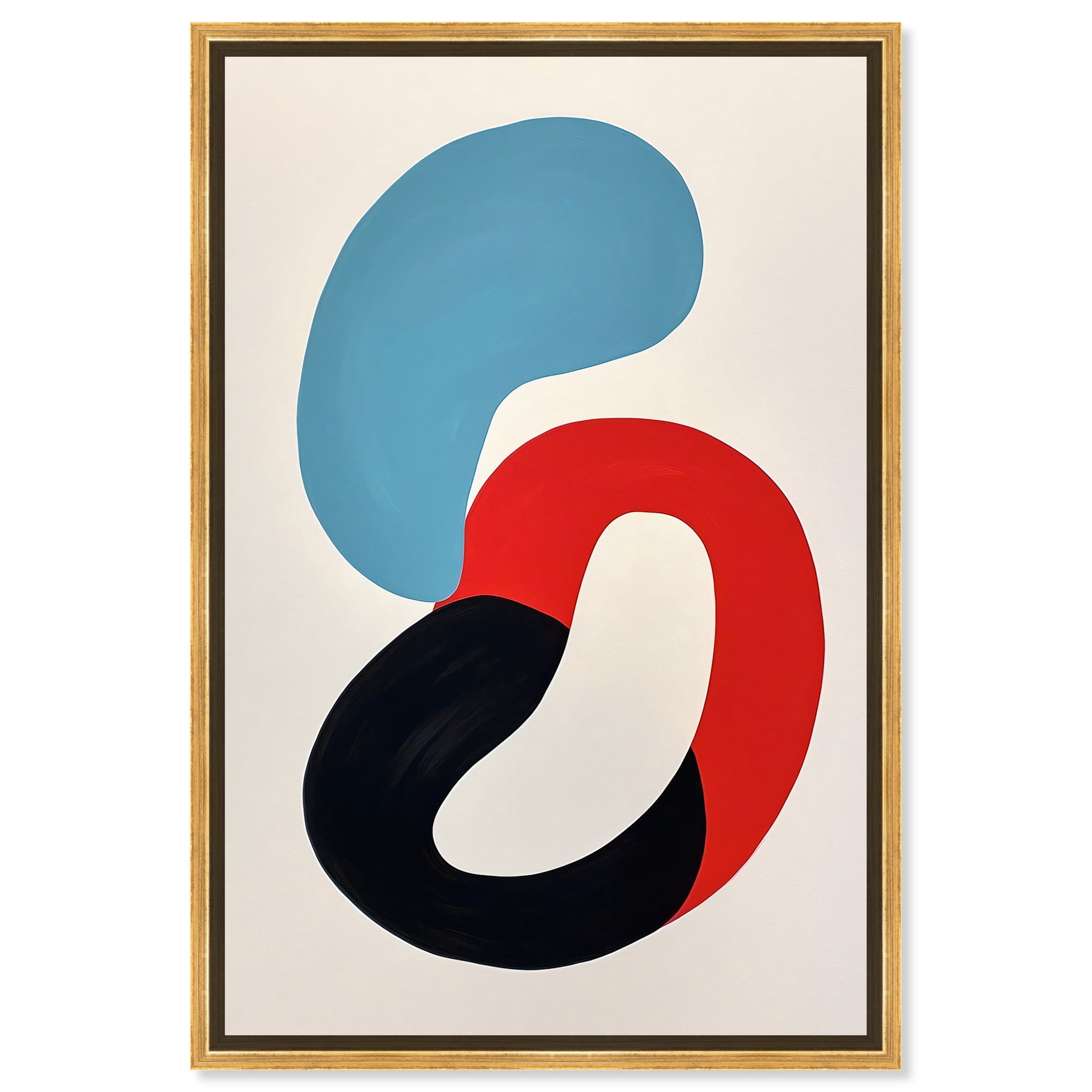 Perfect Match II Retro Contemporary Abstract Canvas Wall Art by ...