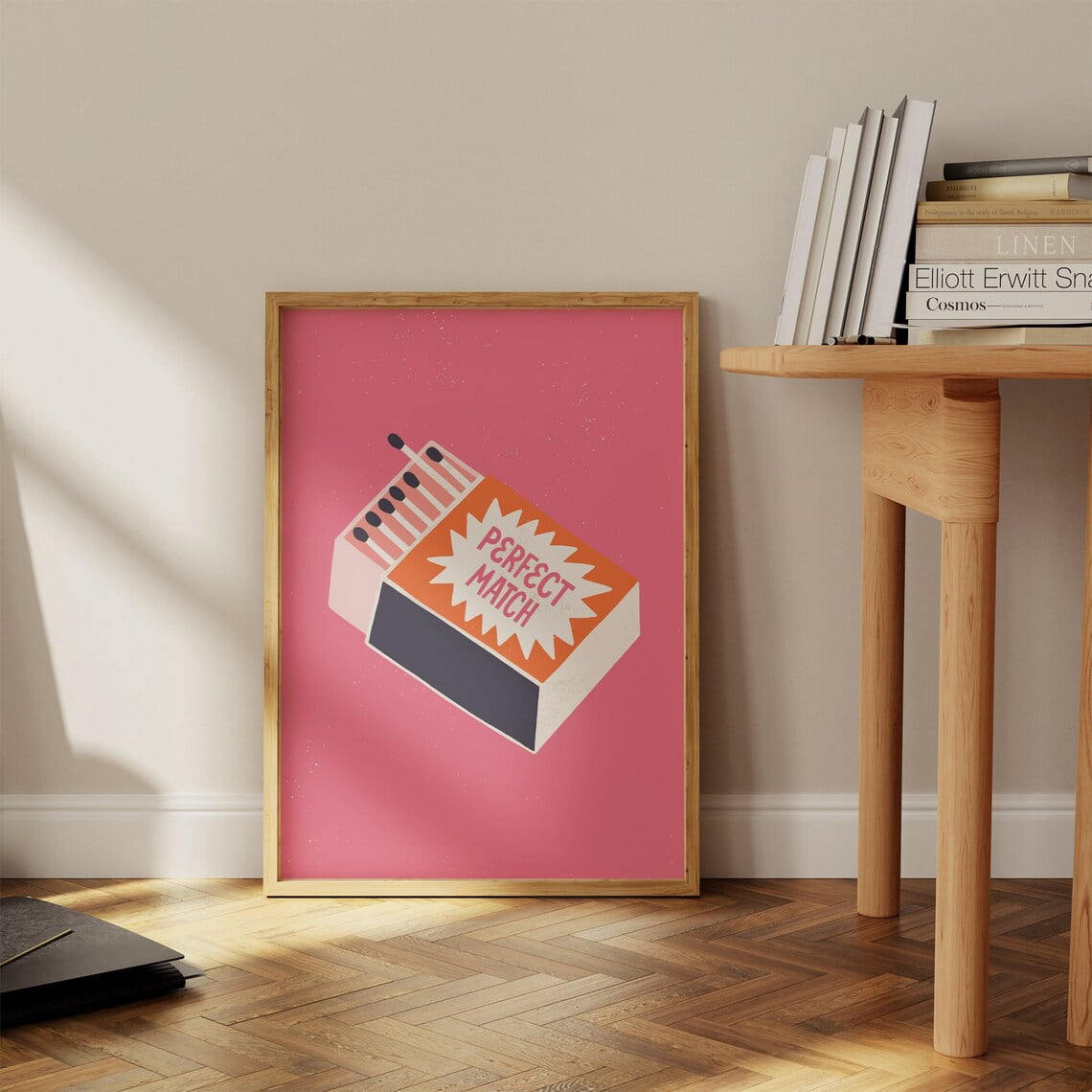 Perfect Match Wall Art Poster, Bright Colorful Poster, Vsco Matchbook ...