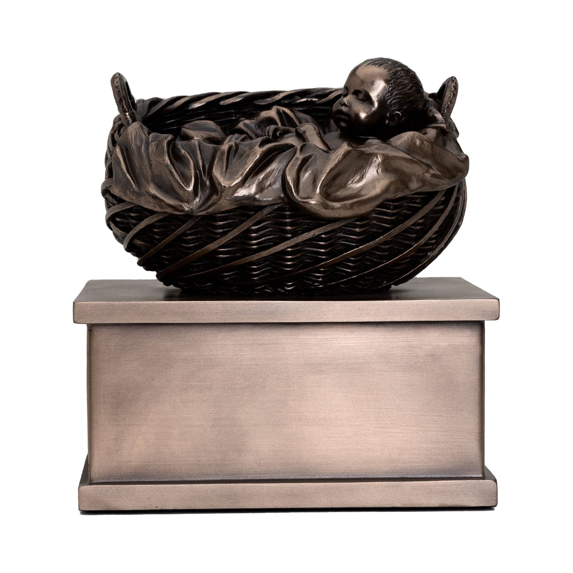 Perfect Memorials Bronze Baby in Basket Cremation Urn - Walmart.com