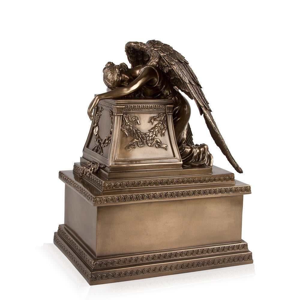 Perfect Memorials Bronze Finish Weeping Angel Cremation Urn - Walmart.com