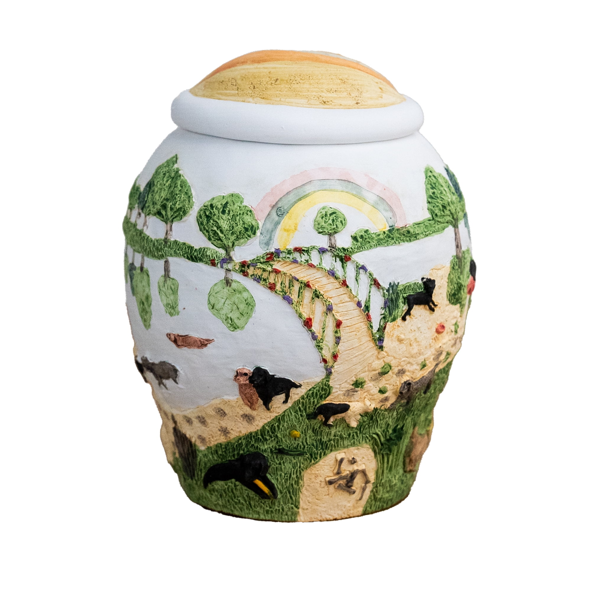 Perfect Memorials Dog Rainbow Bridge II Pet Cremation Urn - Walmart.com