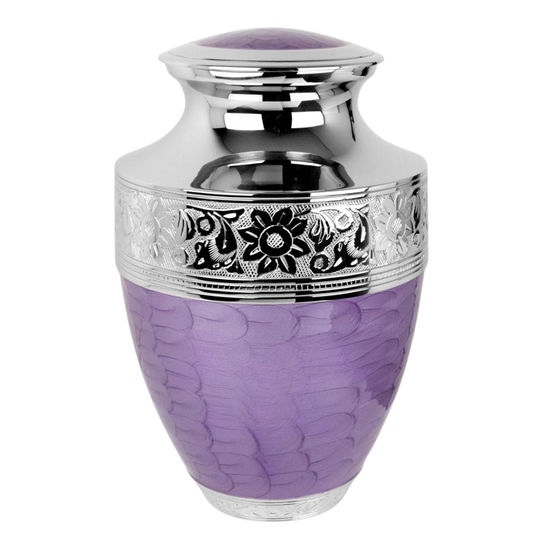 Perfect Memorials Extra Large Lavender Bloom Cremation Urn - Walmart.com