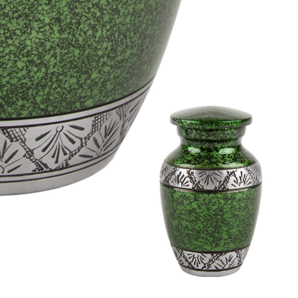 Perfect Memorials Green Lively Leaves Mini Keepsake Urn - Walmart.com