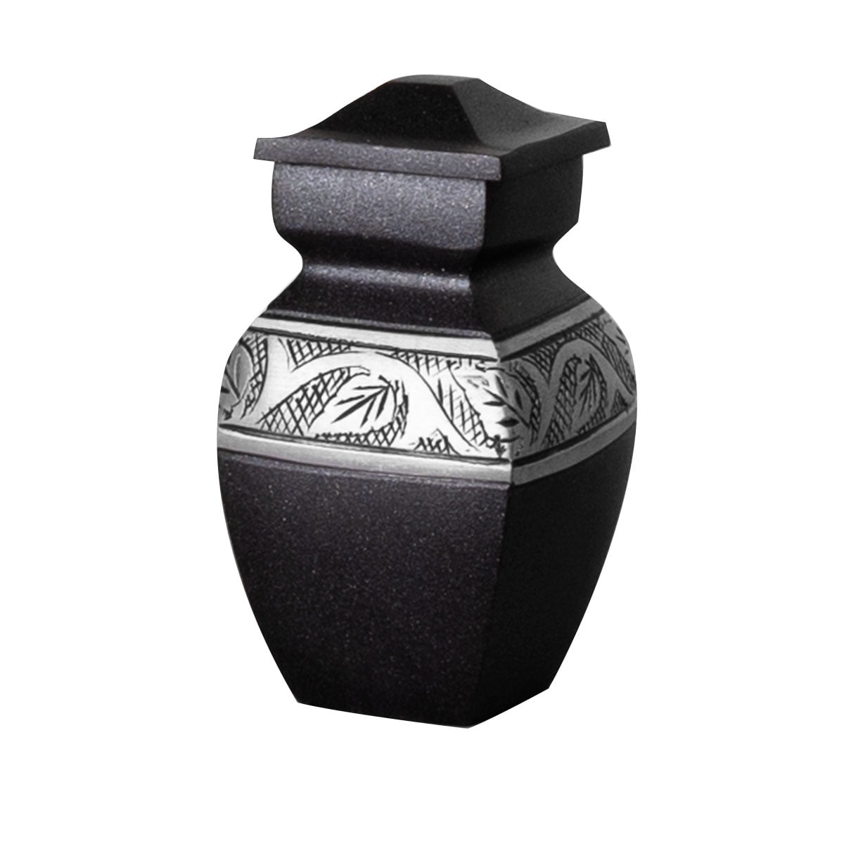 Perfect Memorials Keepsake Black Squared Vase Cremation Urn - Walmart.com