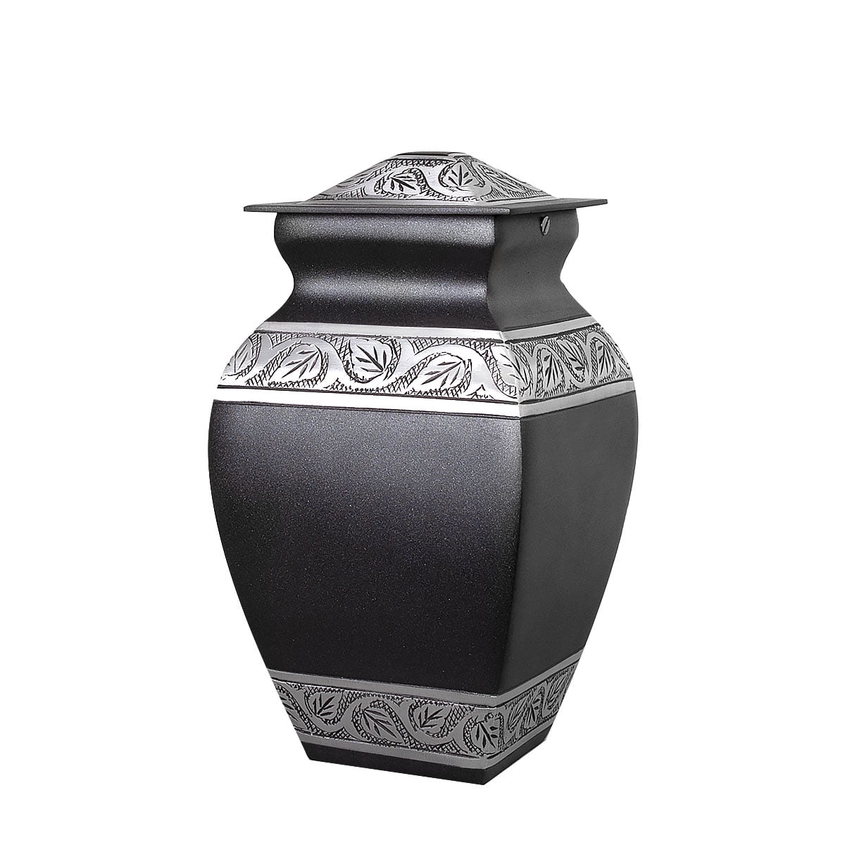 Perfect Memorials Large Black Squared Vase Cremation Urn - Walmart.com