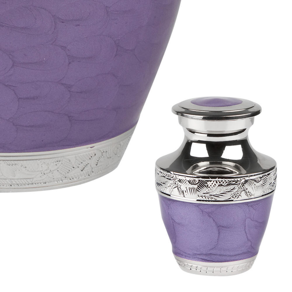 Urnsdirect2u Lovely Lavender Adult Cremation Urn, 10.25 inches ...