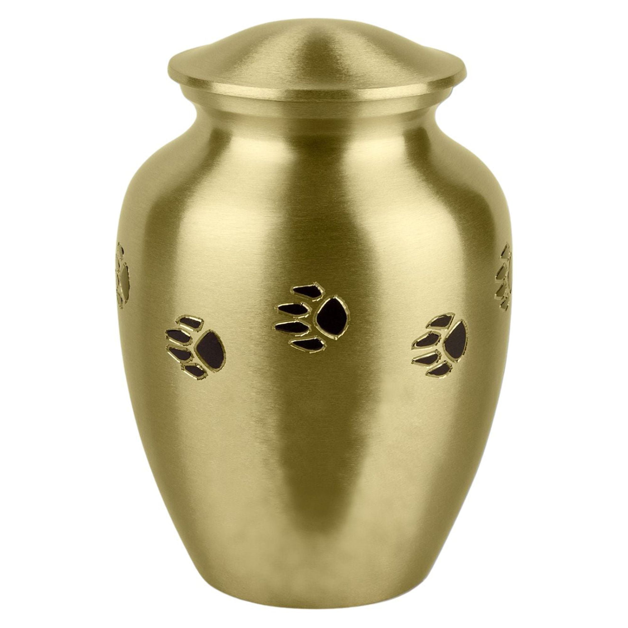 Perfect Memorials Medium Gold Paw Print Cremation Urn - Walmart.com