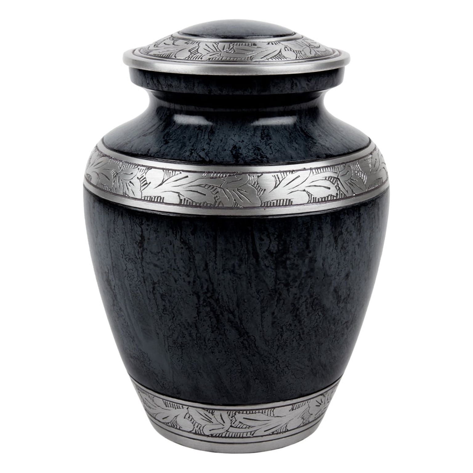 Perfect Memorials Medium Navy Leaves Cremation Urn - Walmart.com