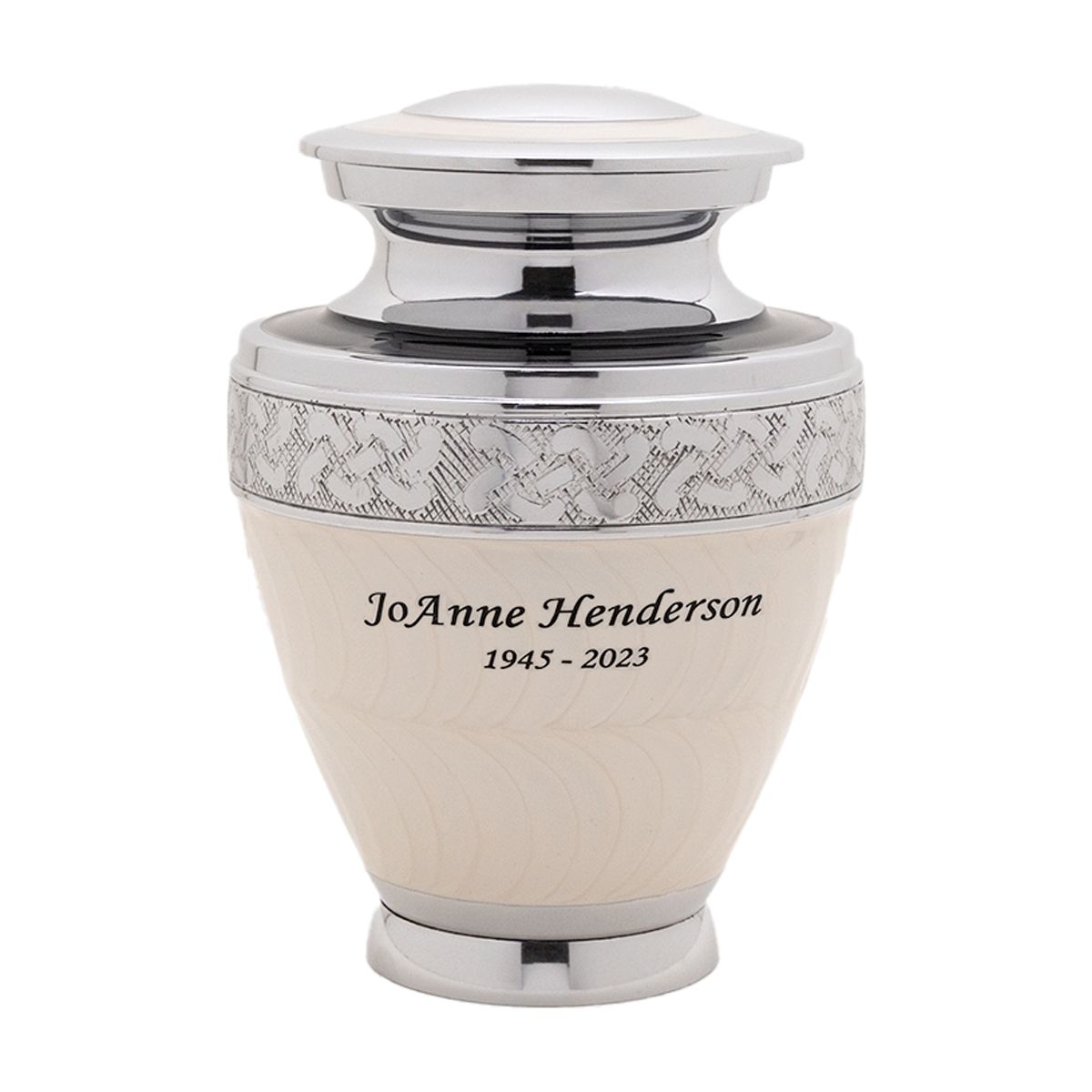 Perfect Memorials Medium Noble Snow Cremation Urn - Walmart.com