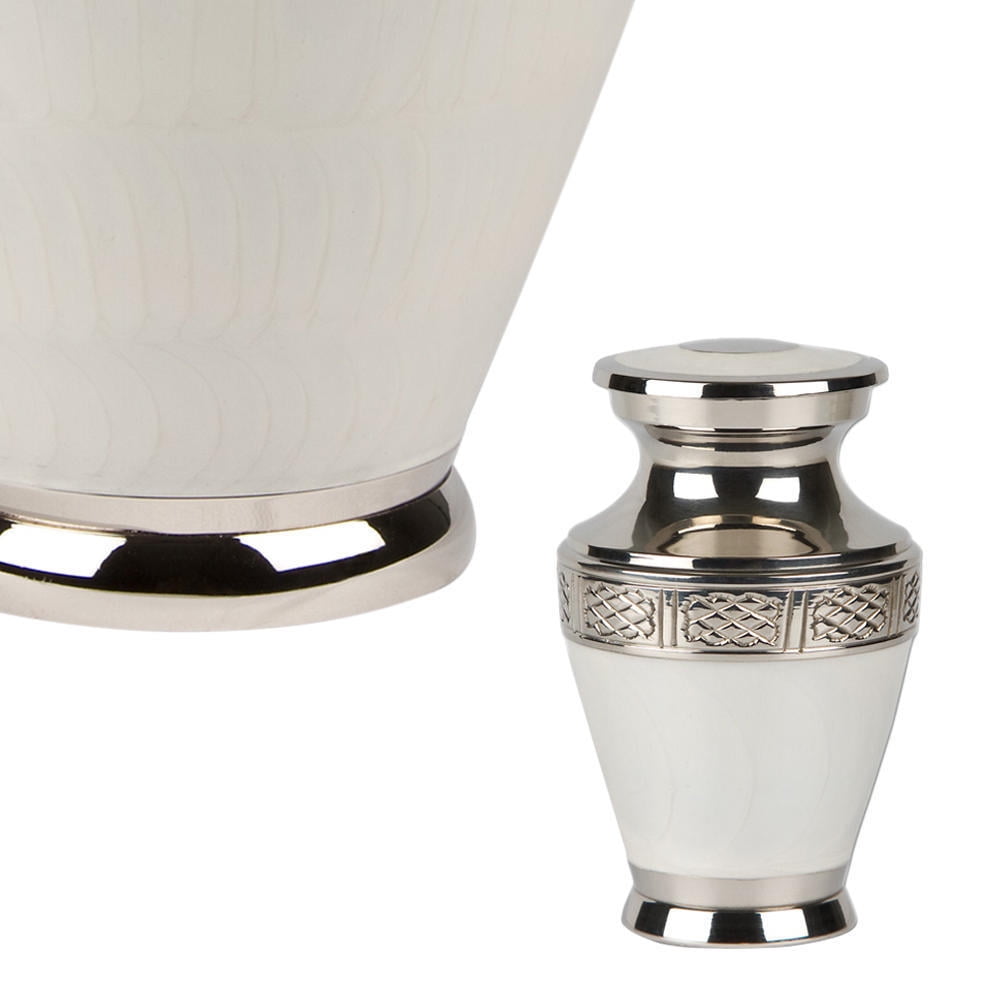 Perfect Memorials Noble Snow Keepsake Cremation Urn - Walmart.com