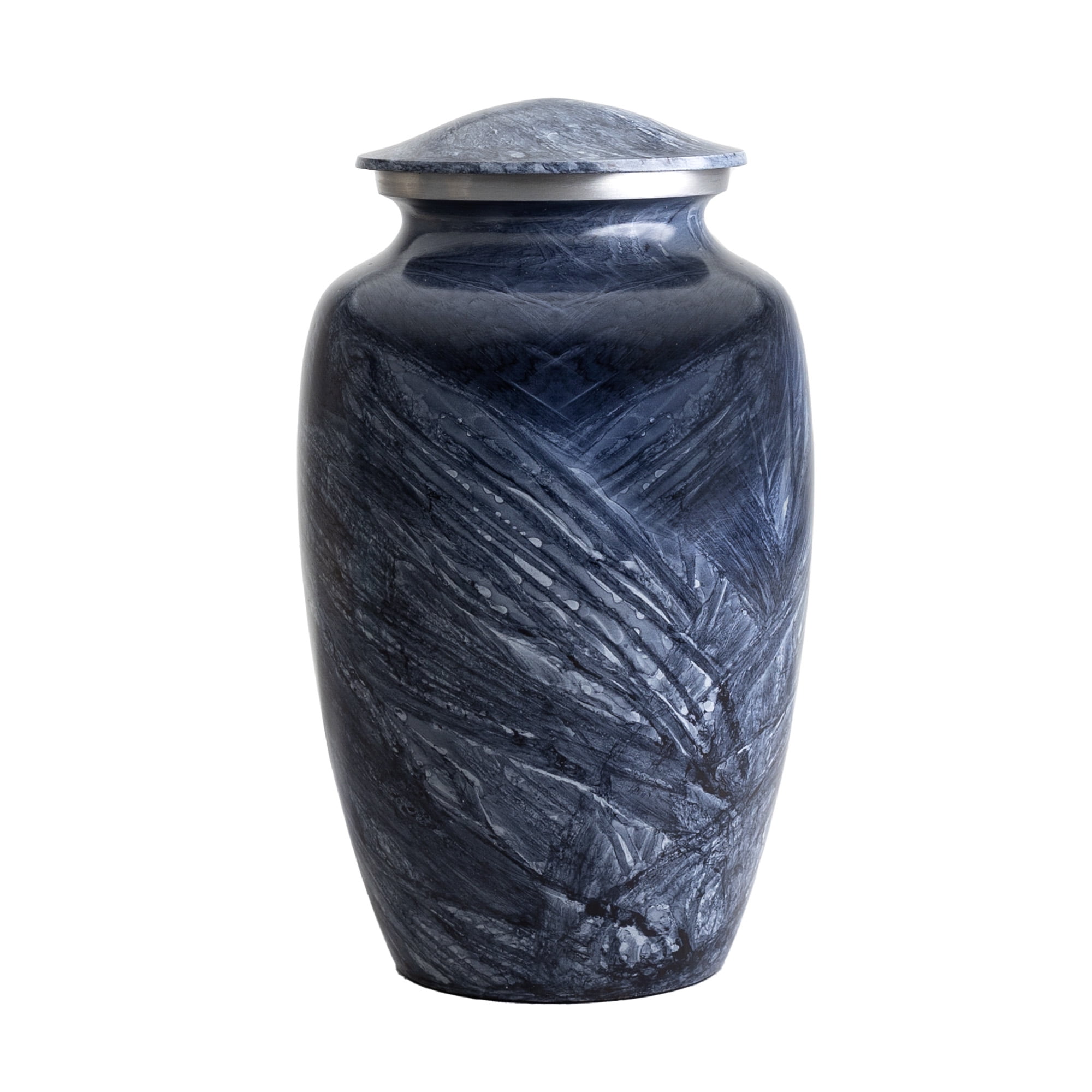 Perfect Memorials Obsidian Blue Metal Cremation Urn - Walmart.com