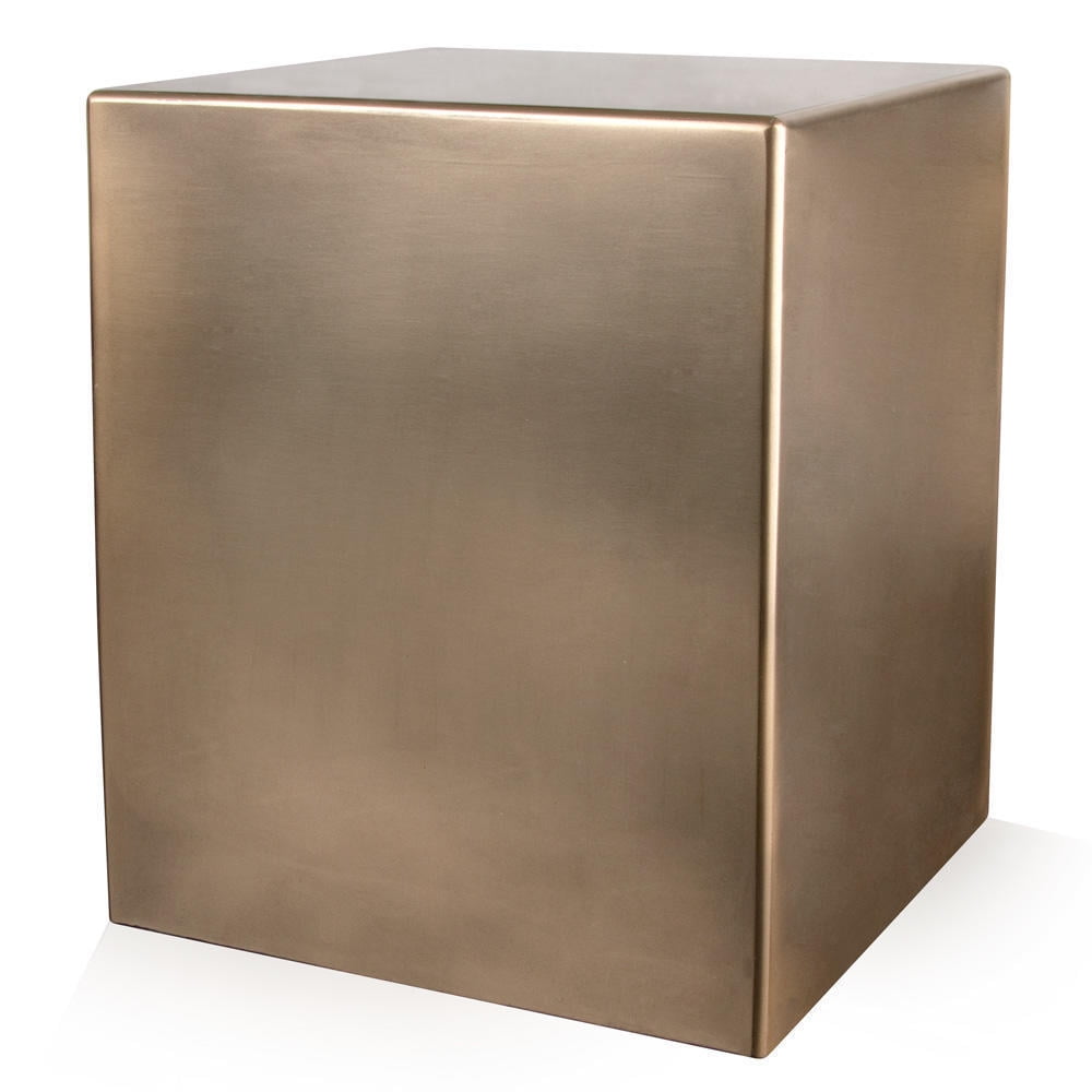 Perfect Memorials Seamless Bronze Cube Resin Cremation Urn - Walmart.com