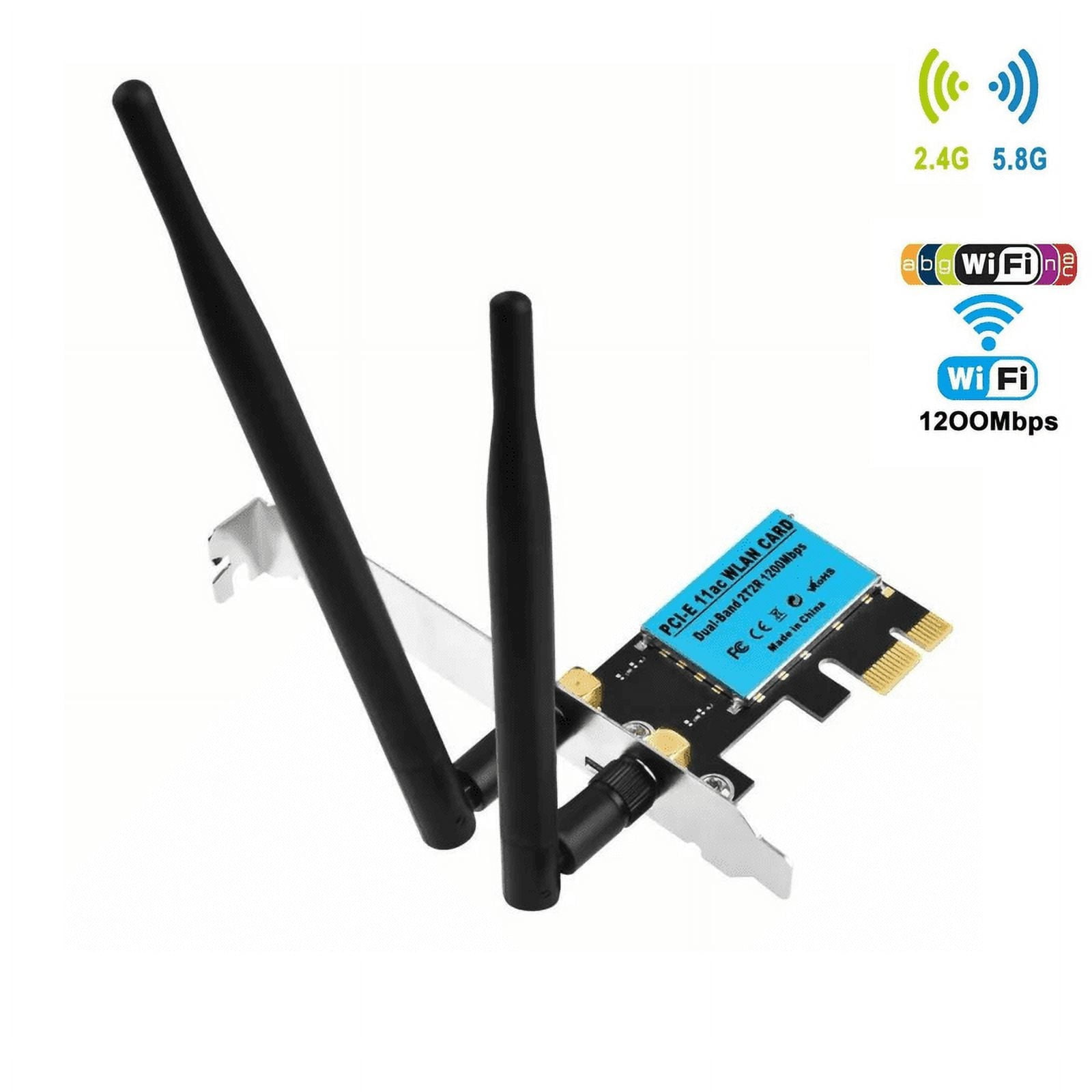 The Perfect Part 1200Mbps Wireless PCIe WiFi Adapter Card For Desktop ...