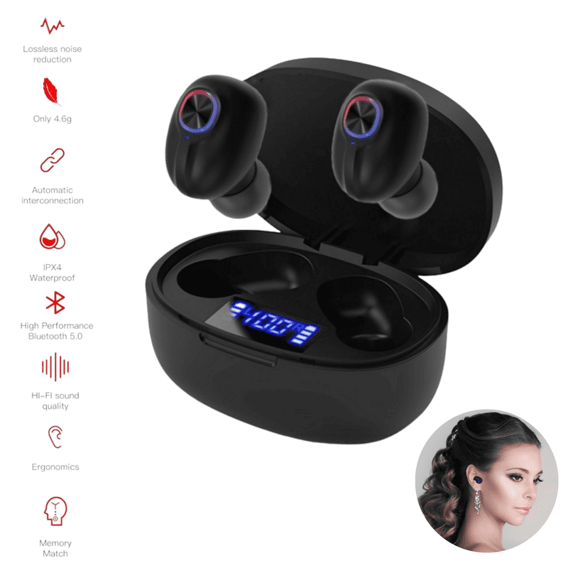 The Perfect Part Wireless Earbuds, 5.1 Bluetooth Earbuds with Ear Hooks ...