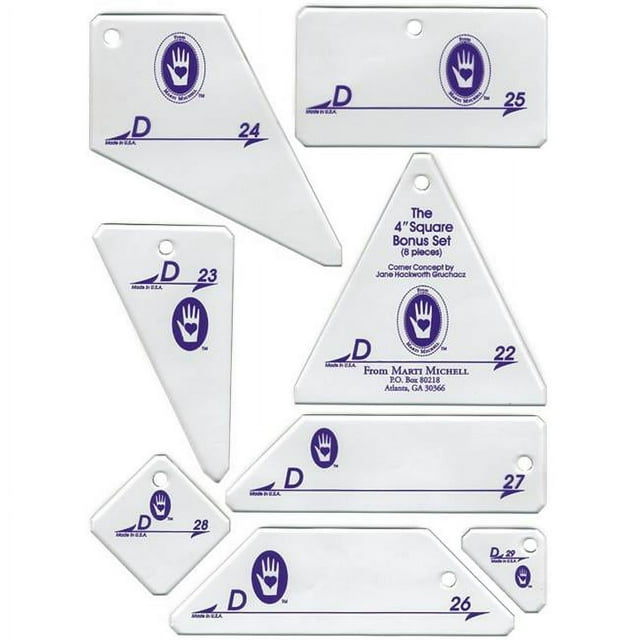 Perfect Patchwork Template Set D, Bonus Complement Set, Package of Eight - Walmart.com