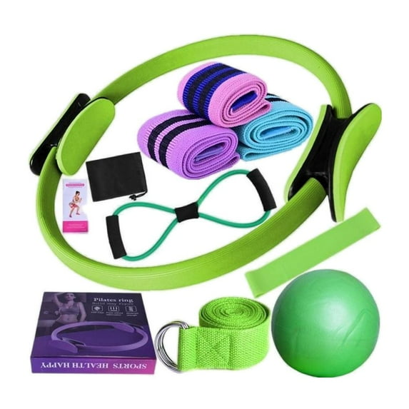 Perfect Pilates Kit with Yoga Magic Circle and Resistance Band Set for ...