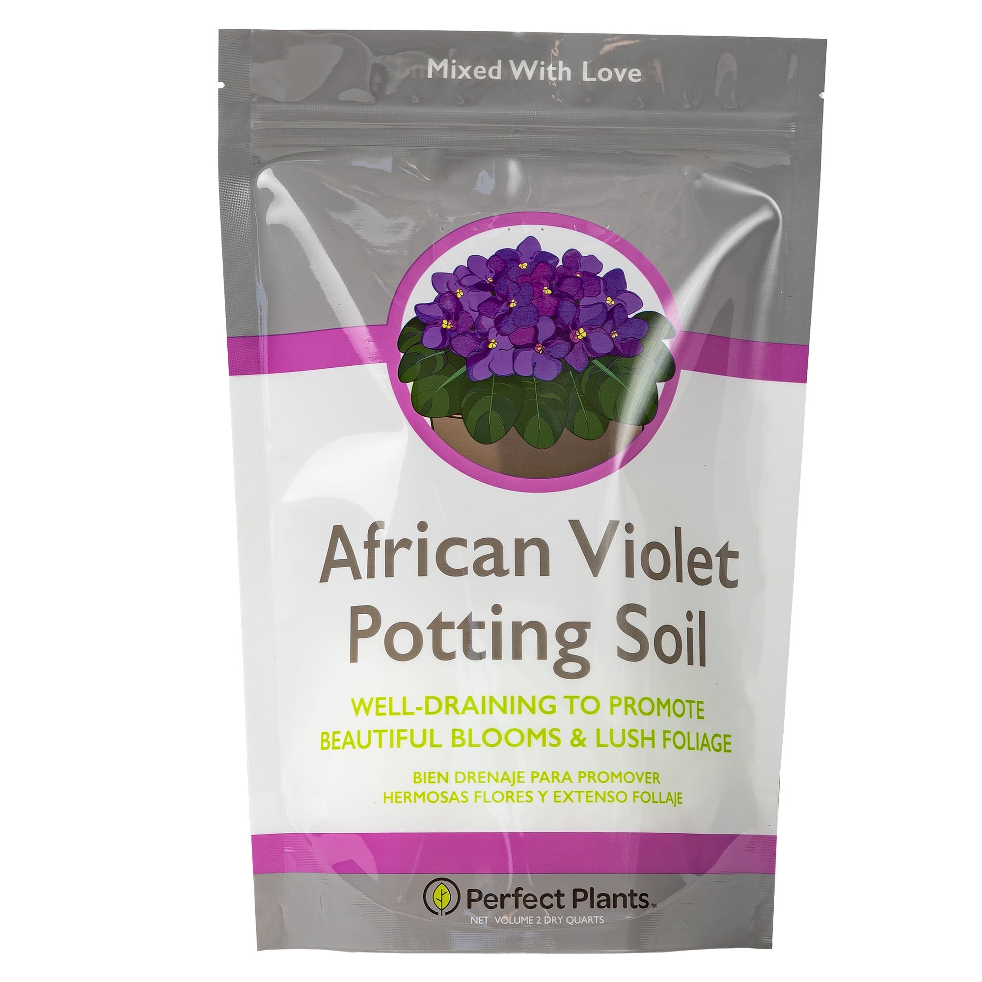 Perfect Plants African Violet Soil 2qt. - Hand Mixed Organic Plant Mix ...