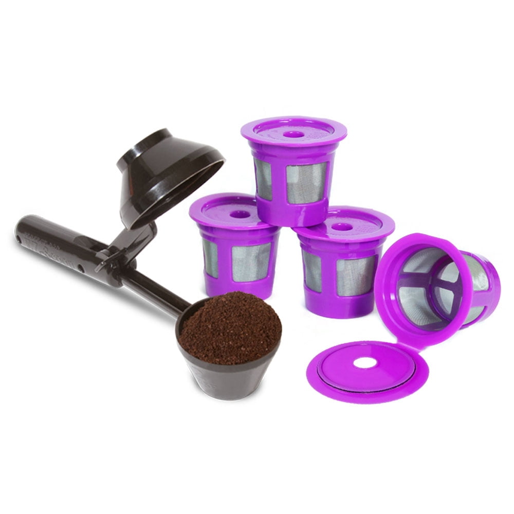Perfect Pod Cafe Fill Value Pack Reusable K-Cup Coffee Filter Pod (4 ...