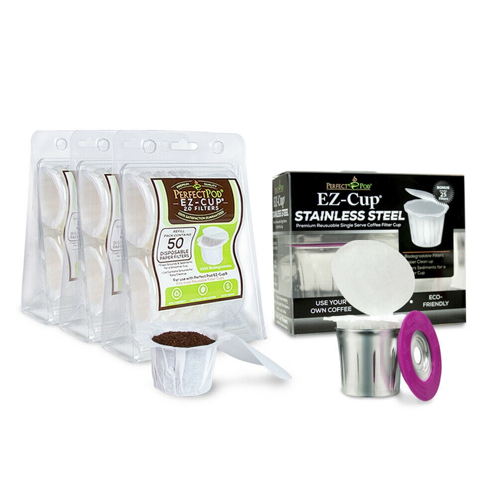 Perfect Pod EZ-Cup 2.0 Stainless Steel Refillable K Cup Pod Metal ...