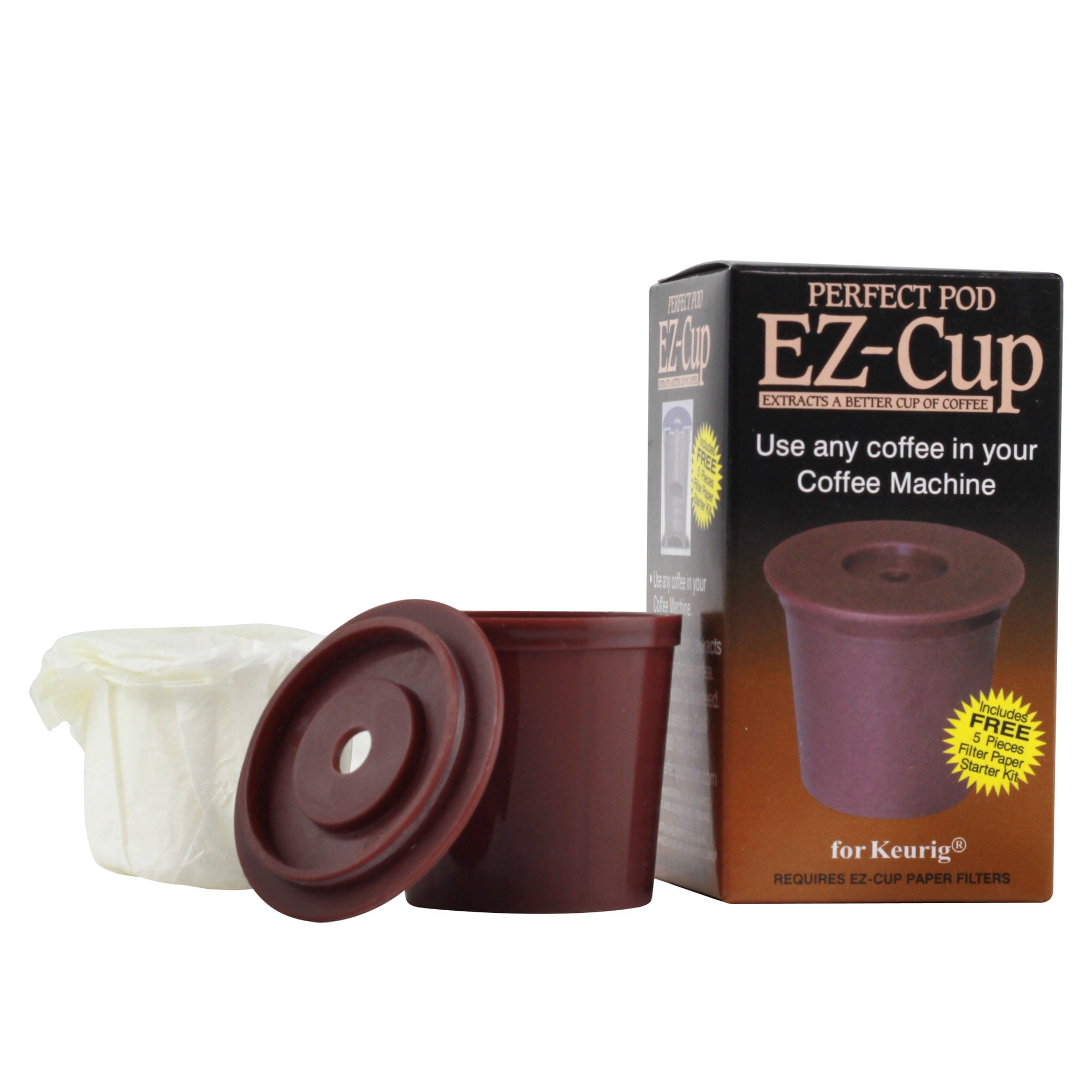 Perfect POD Refillable EZ-Cup for Keurig 1.0 Coffee Machines, Paper ...