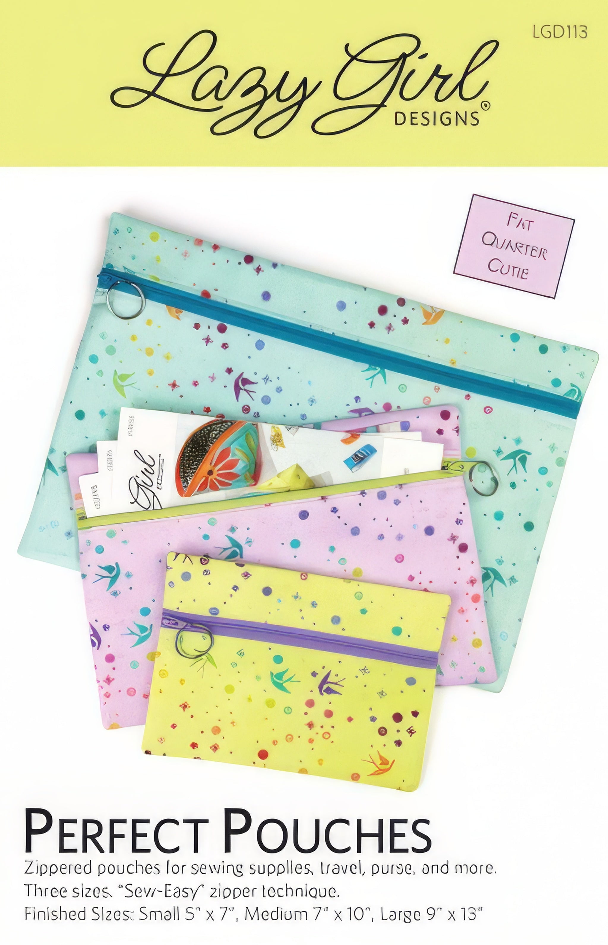 Perfect Pouches Pattern by Lazy Girl Designs - Walmart.com