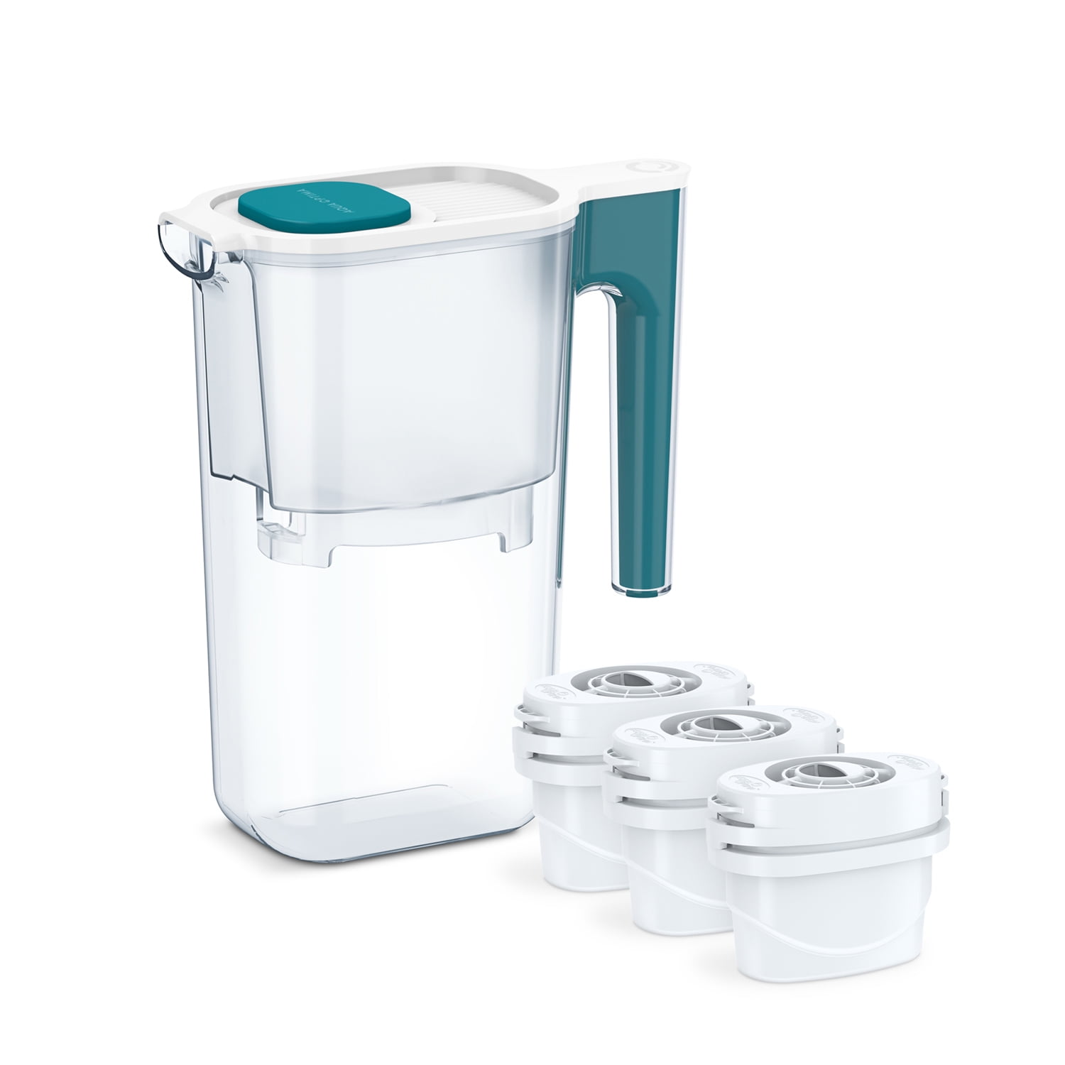 Perfect Pour 6 Cup Water Filter Pitcher by Aqua Optima, Ergonomic ...