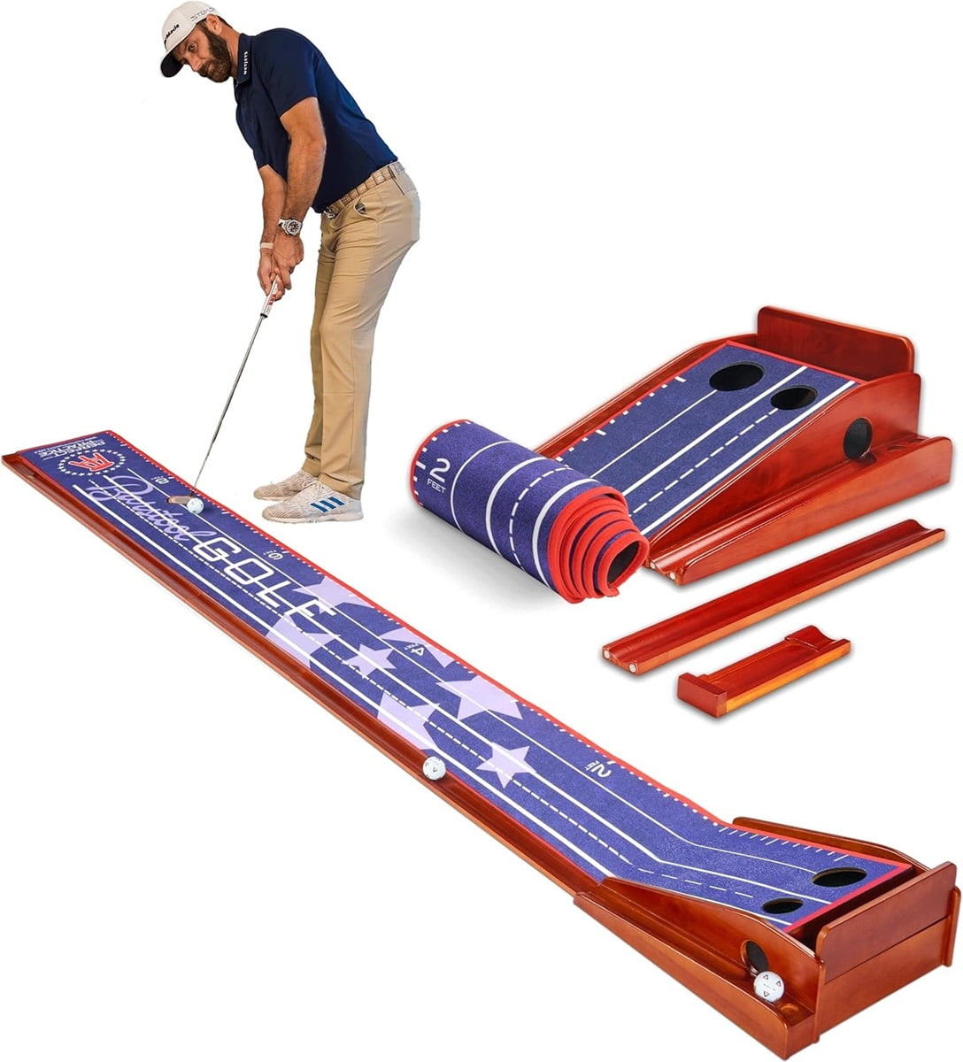 Perfect Practice Barstool Sports Perfect Putting Mat Navy Stars ...