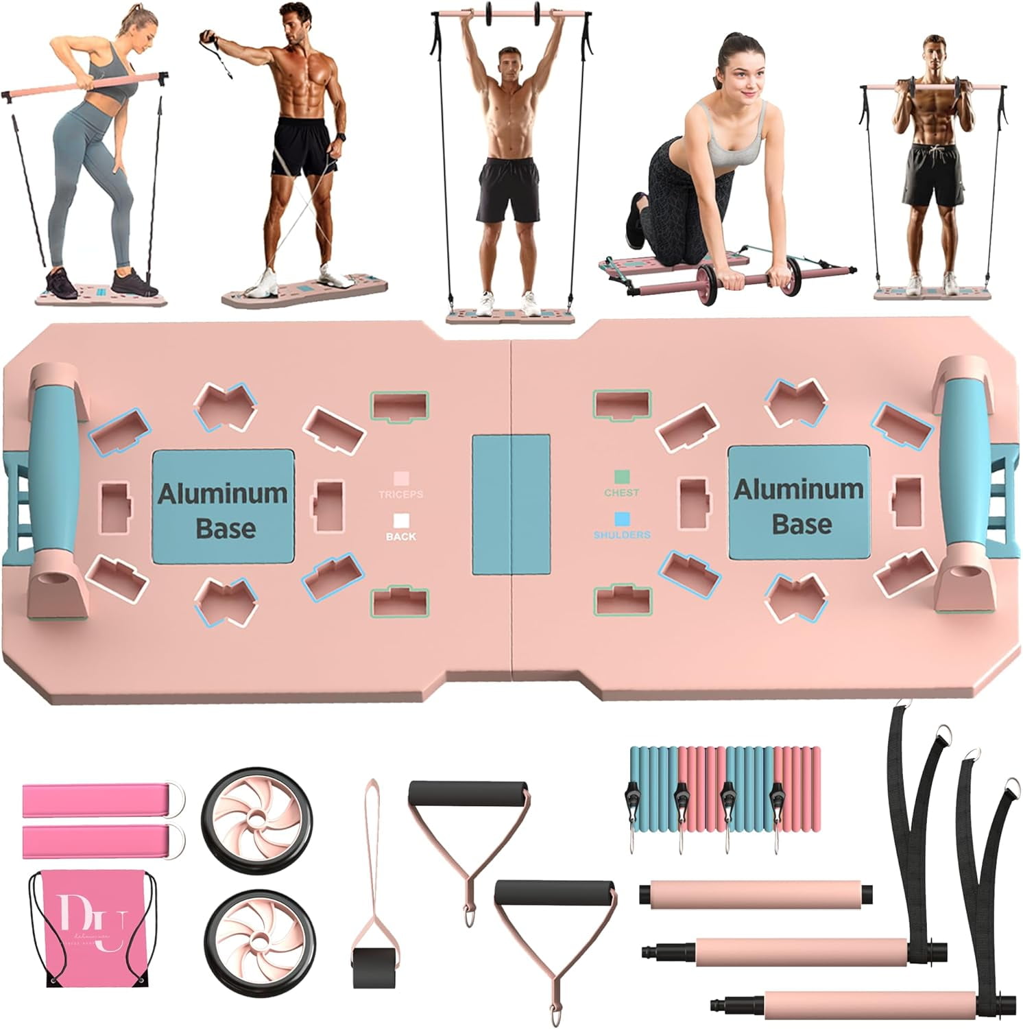 Perfect Push Up Board - All in One Home Gym Equipment, Portable Workout ...